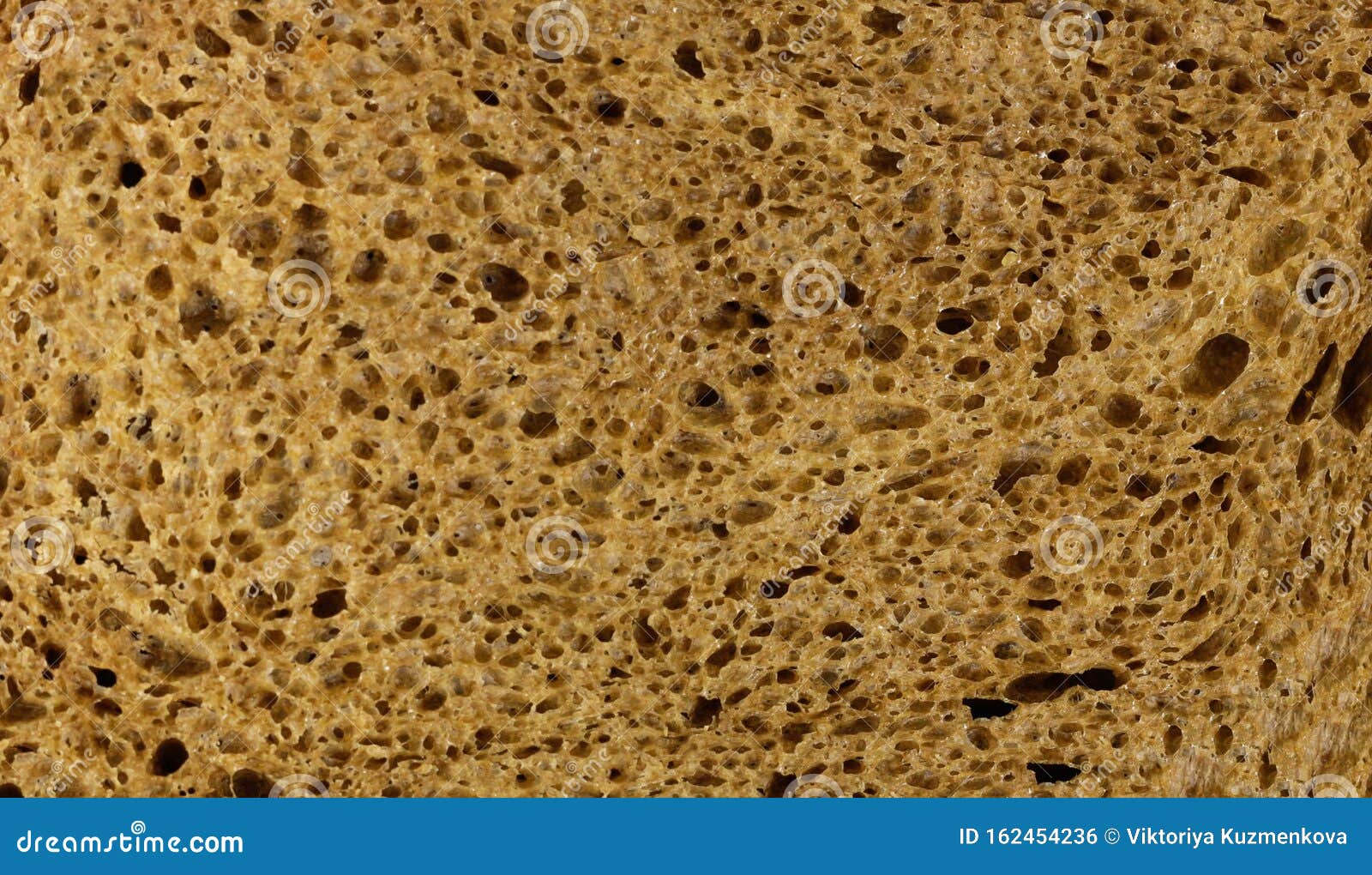 Texture of Rye Bread. a Dark Brown Piece of Bread Stock Photo - Image ...