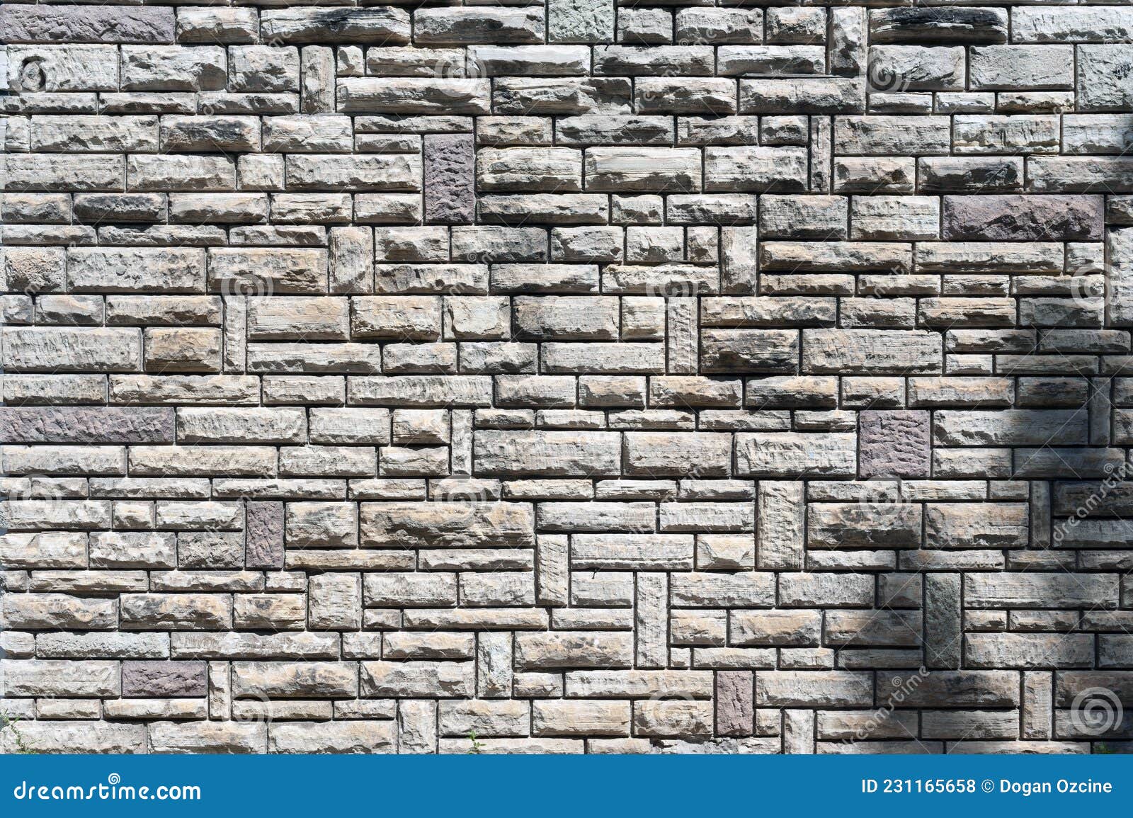 Texture Sample with Irregular Brick Pattern Stock Photo - Image of ...