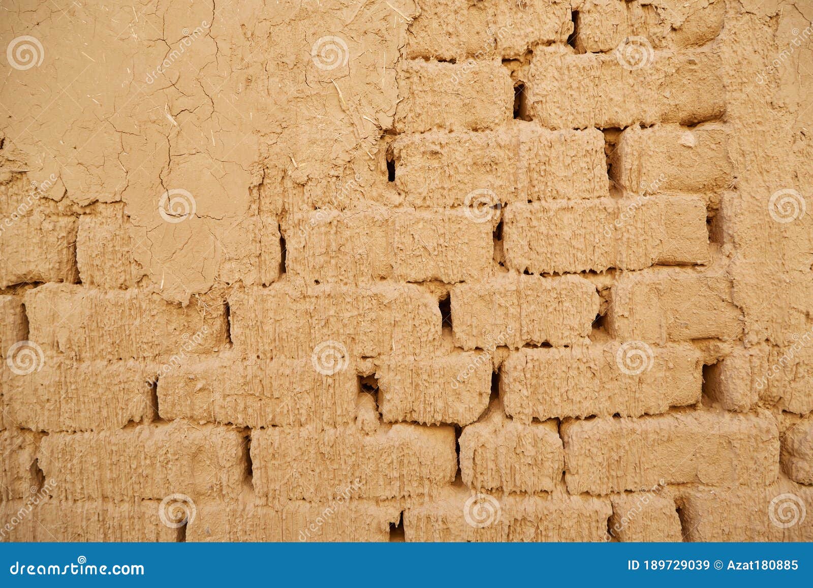 Texture of a Sand Brick Wall in an Ancient City Stock Image - Image of ...