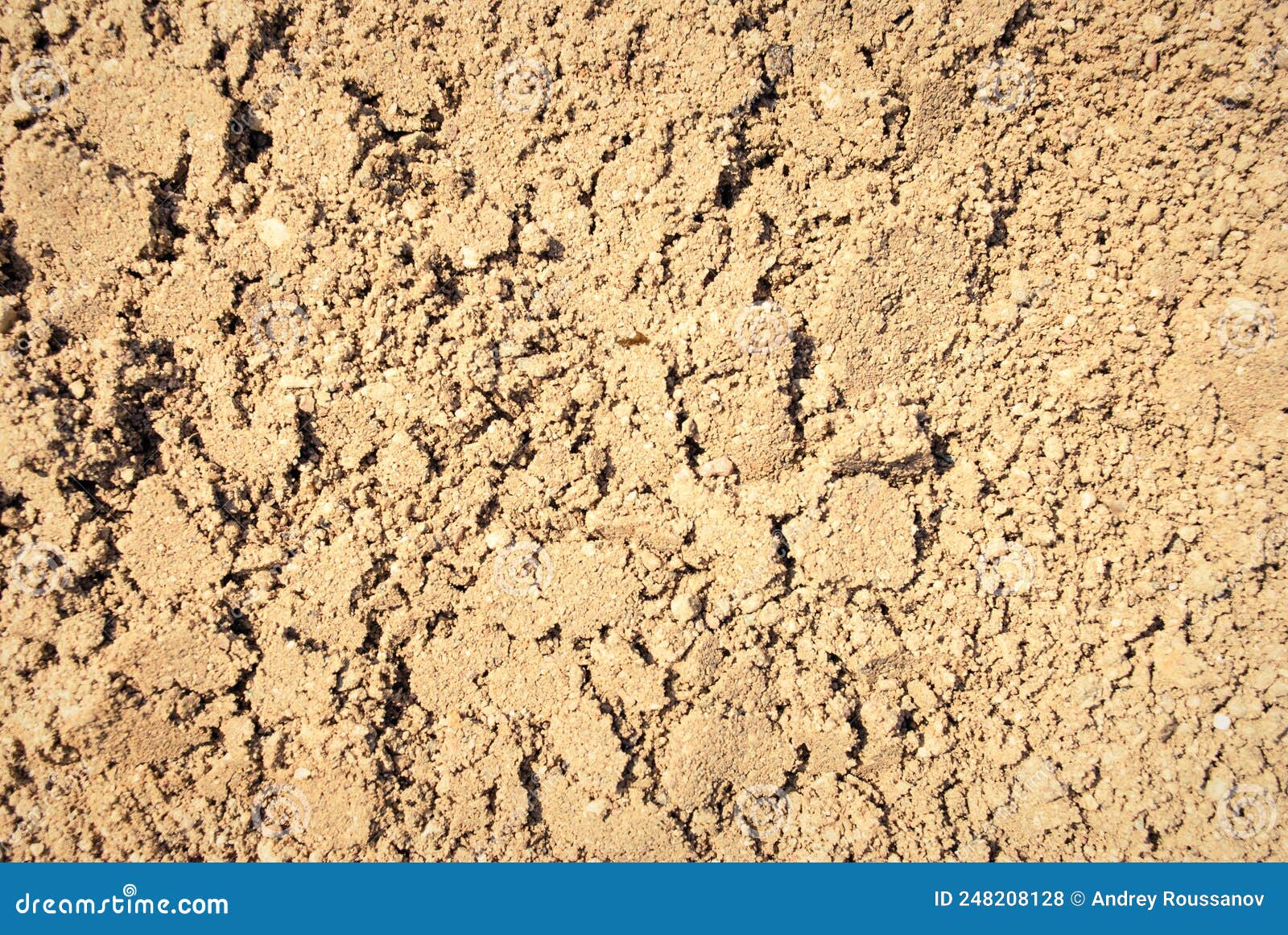 The texture of the sand. stock photo. Image of road - 248208128