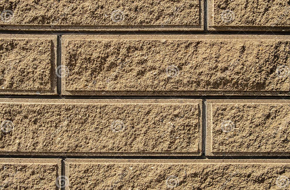 Texture of Sand-colored Bricks Background Close Up Stock Photo - Image ...