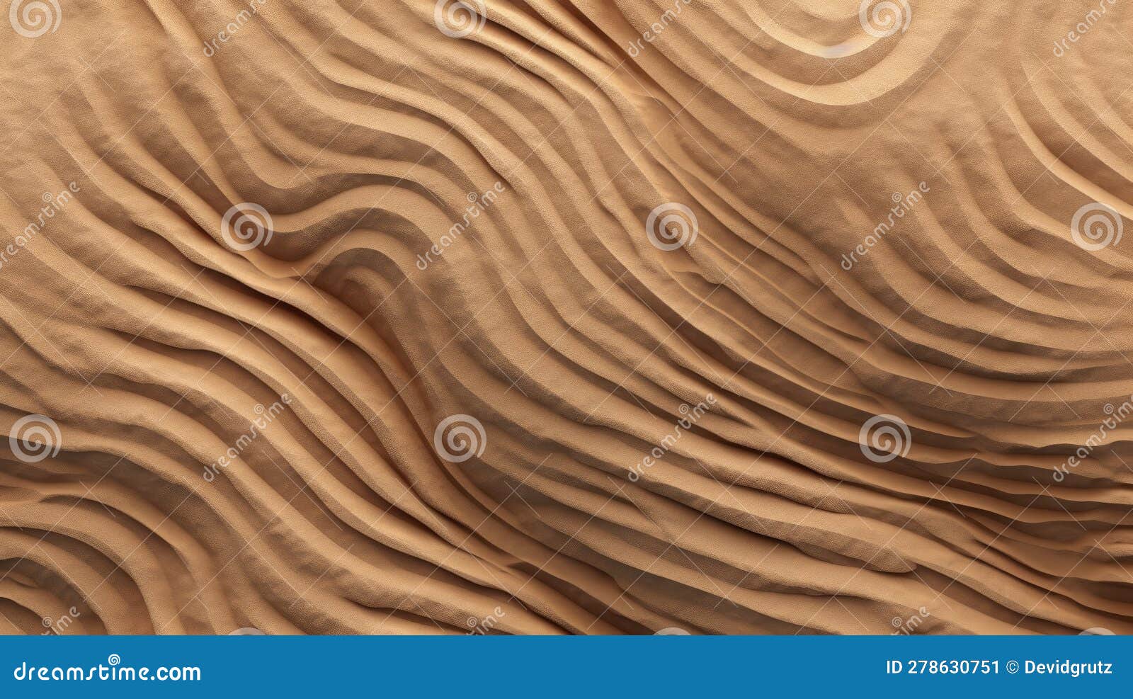 Texture of a Sand Dune. Top View Closeup Stock Illustration ...
