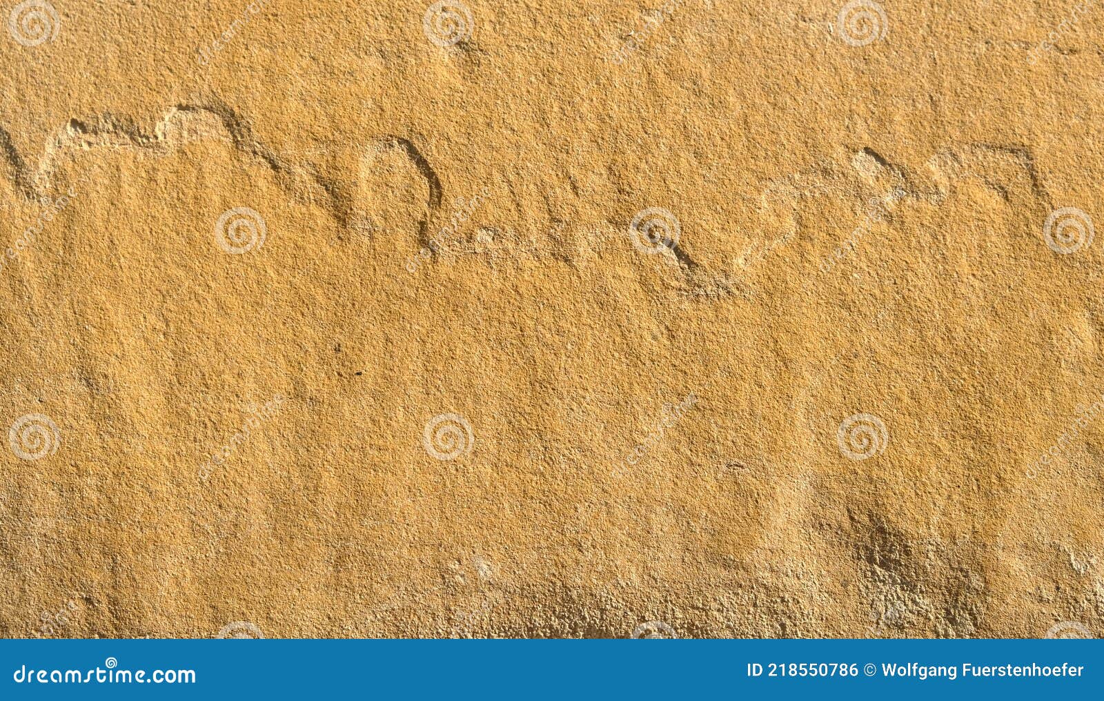 Texture of Sandstone with a Warm Yellow Color and Interesting Structure ...