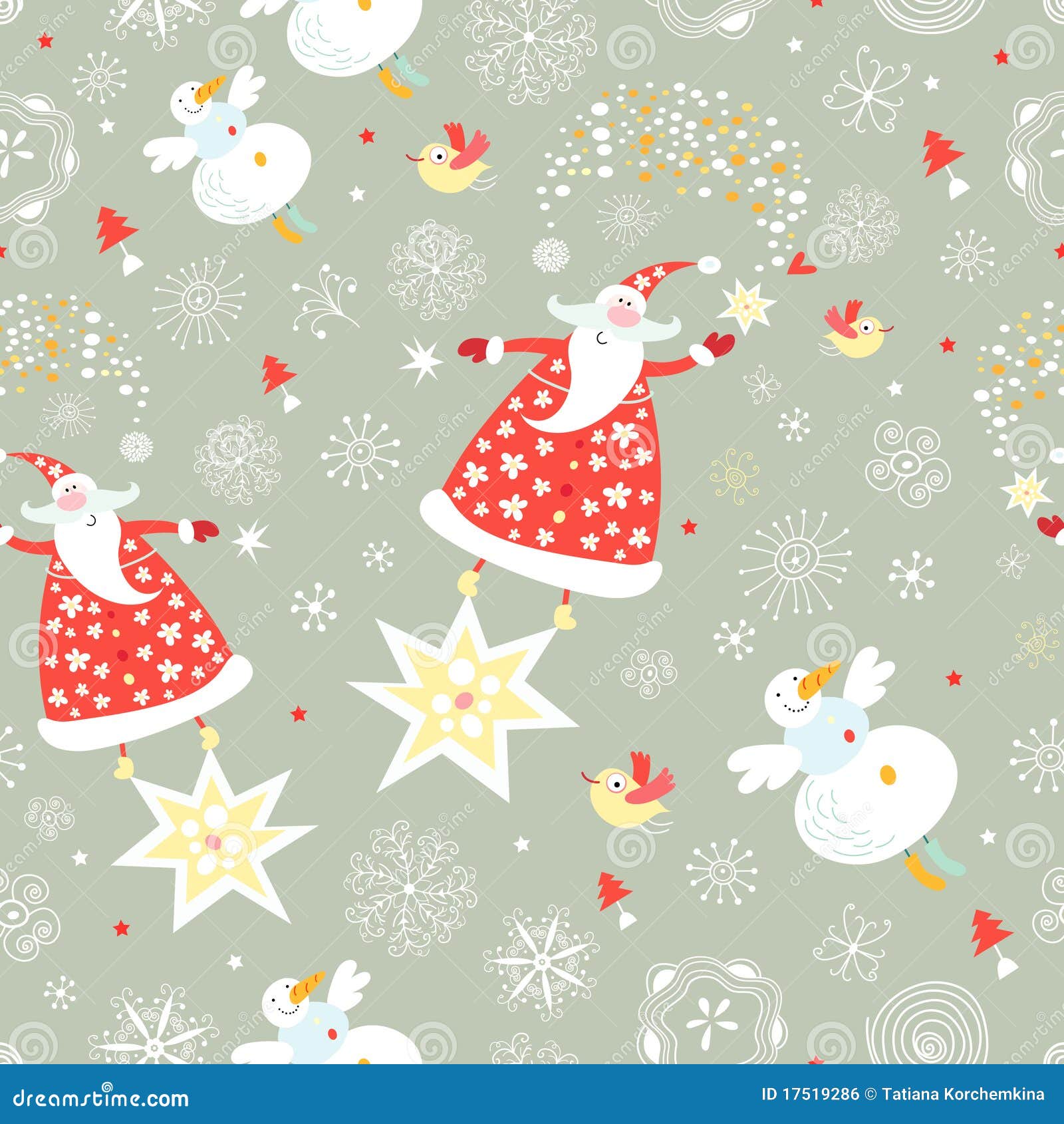 The texture of santa claus stock vector. Illustration of seamless ...