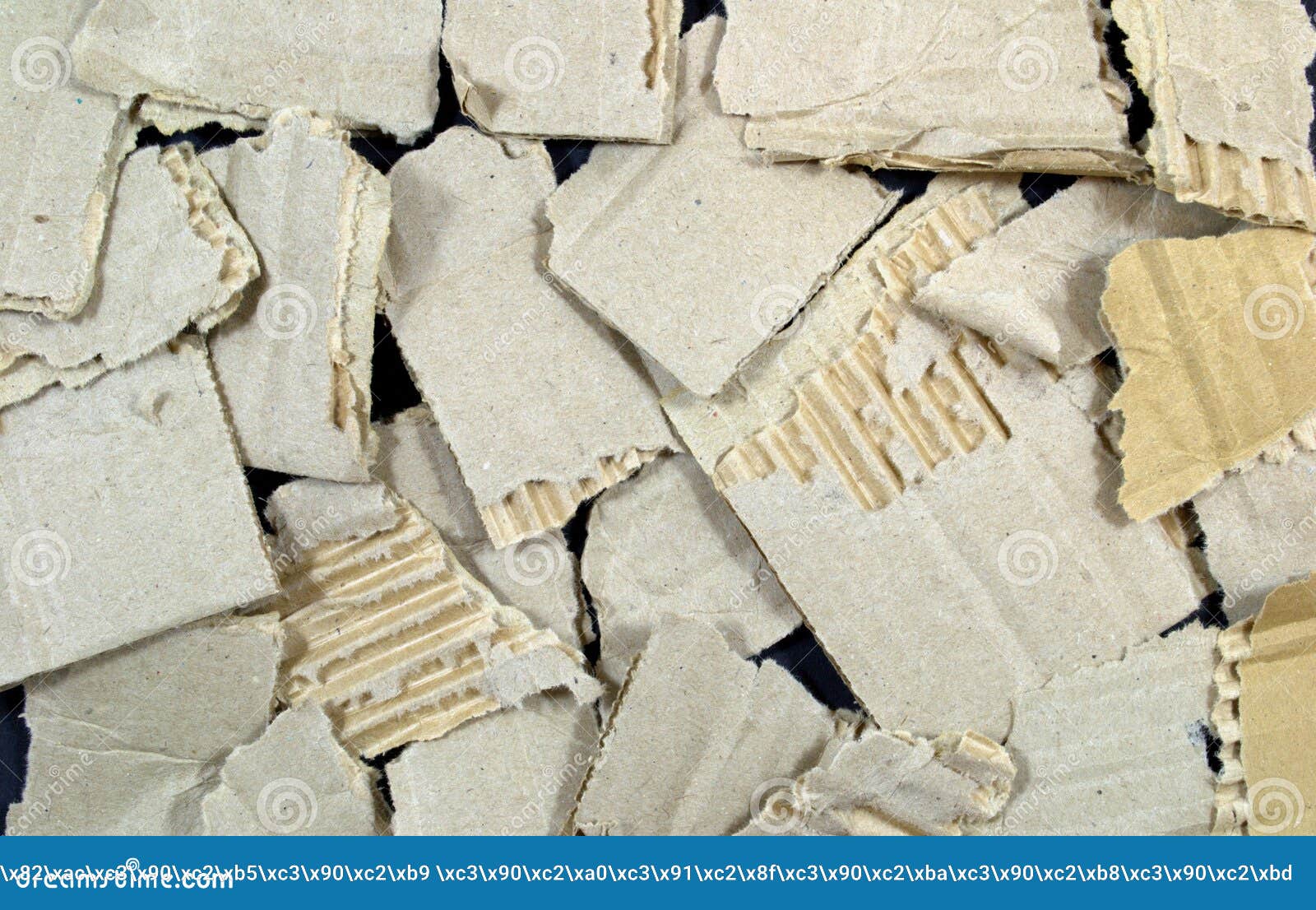 Texture Scraps of Cardboard Stock Image - Image of cardboard, flooring ...