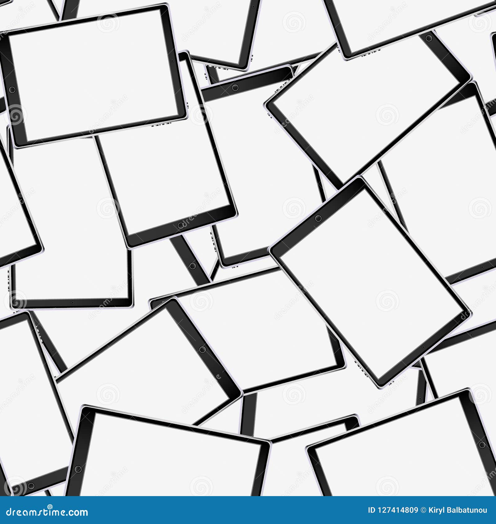 Texture, Seamless Pattern of Smart Modern Smart Touchscreen Tablet ...