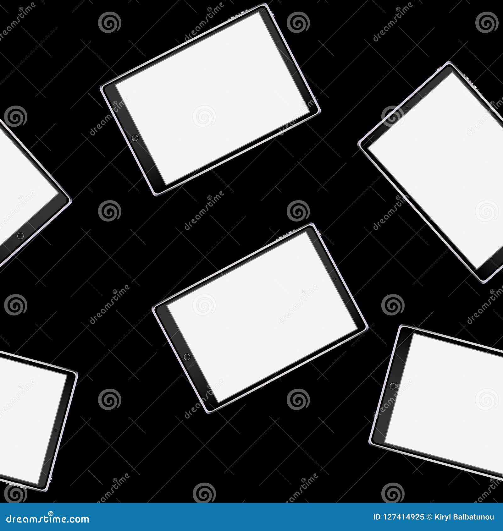 Texture, Seamless Pattern of Smart Modern Smart Touchscreen Tablet ...