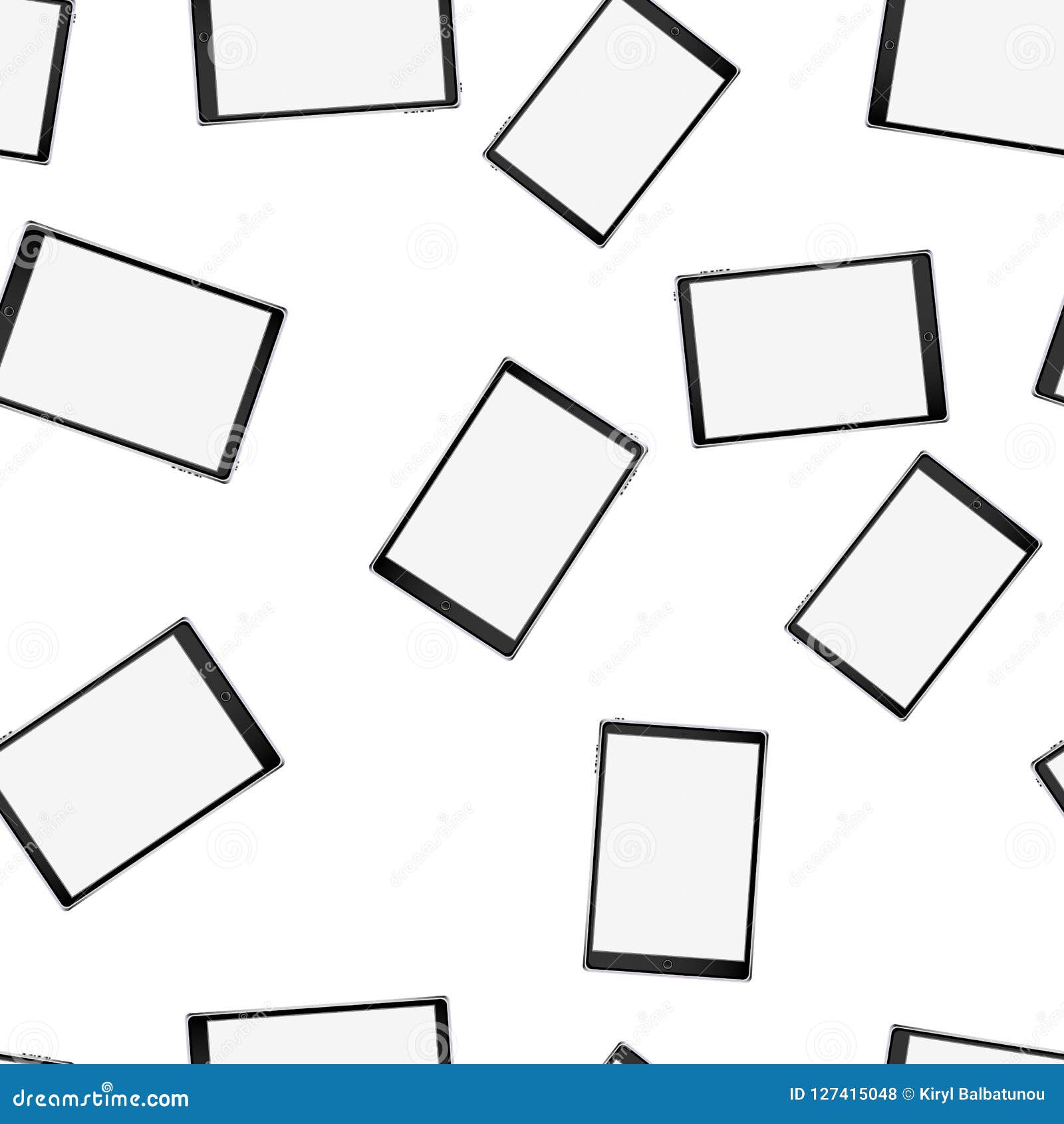 Texture, Seamless Pattern of Smart Modern Smart Touchscreen Tablet ...