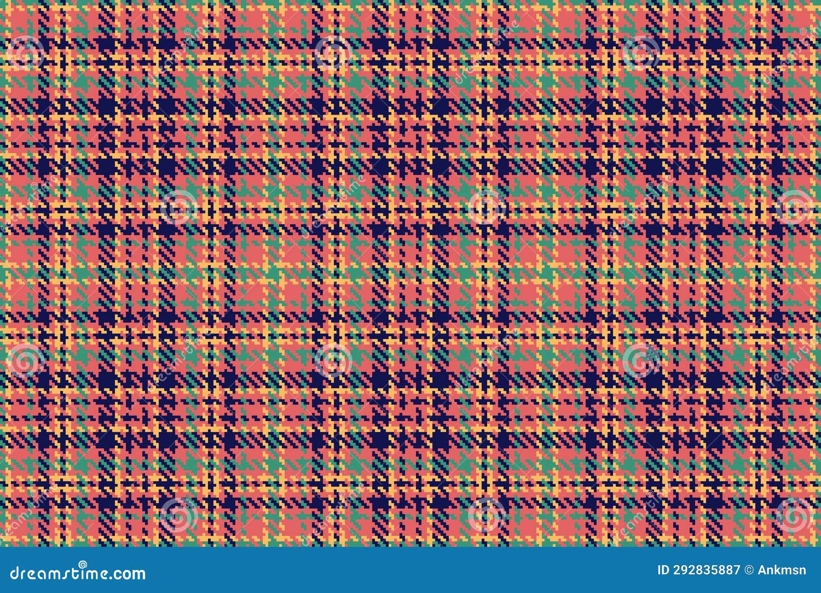 Texture Seamless Textile of Tartan Plaid Check with a Vector Fabric ...