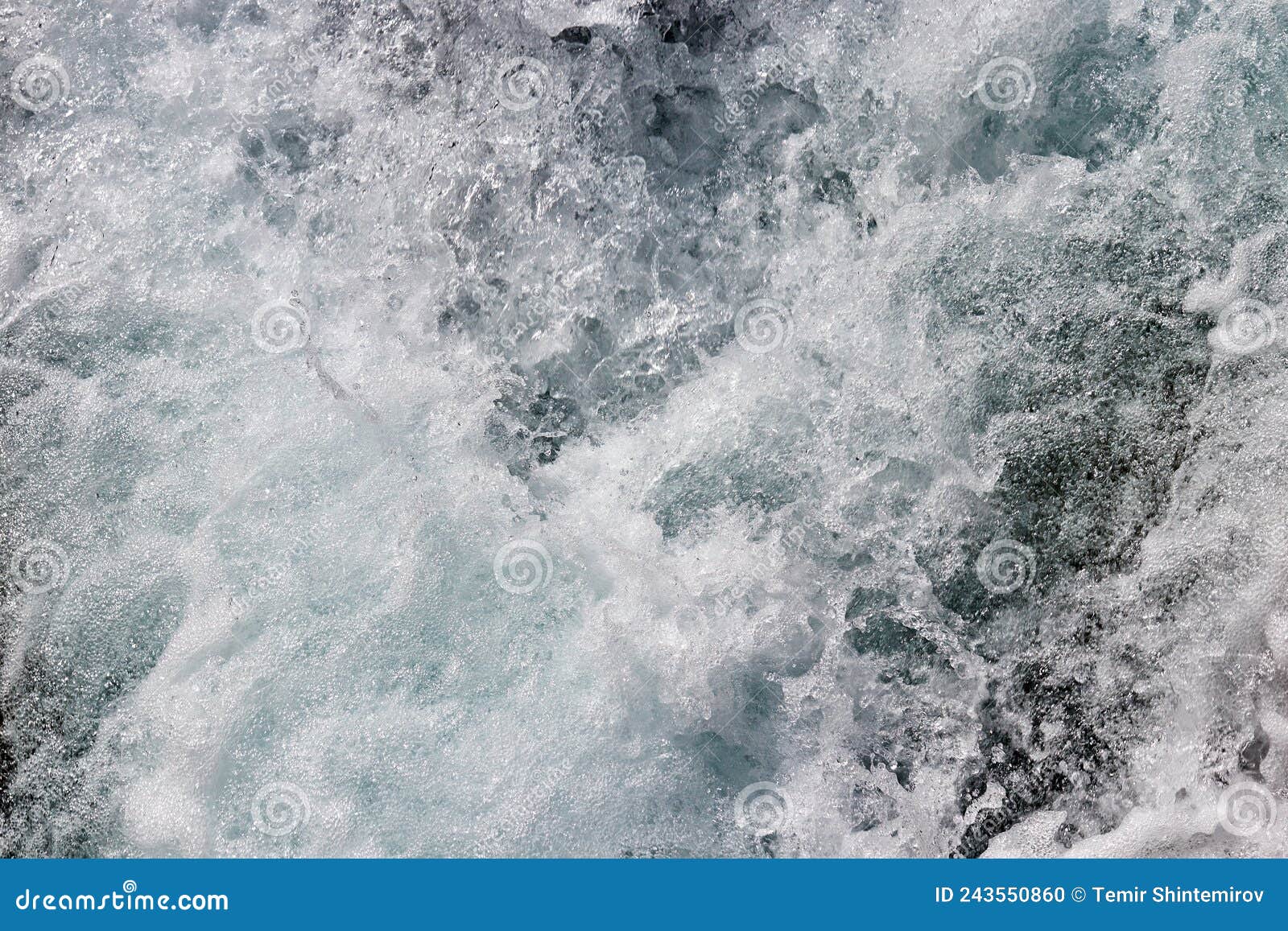 Texture of the Seething Water of a Mountain River on the Rapids Stock ...