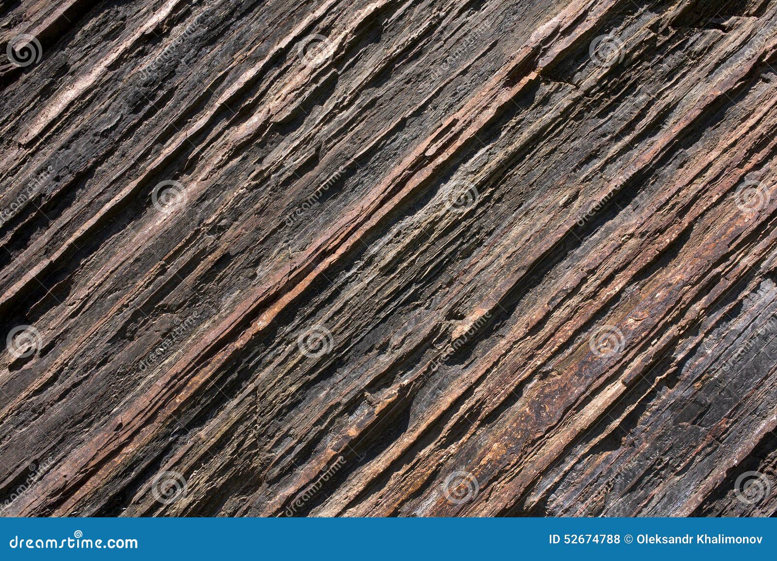 The texture of shale rock stock photo. Image of view - 52674788