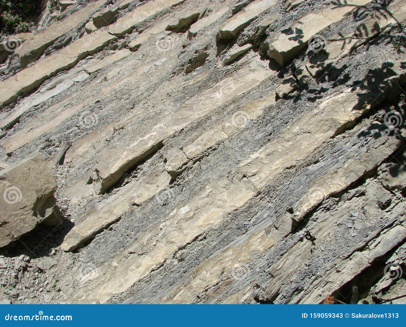 The Texture of Shale Stone, Arranged in Layers Horizontally. Background ...