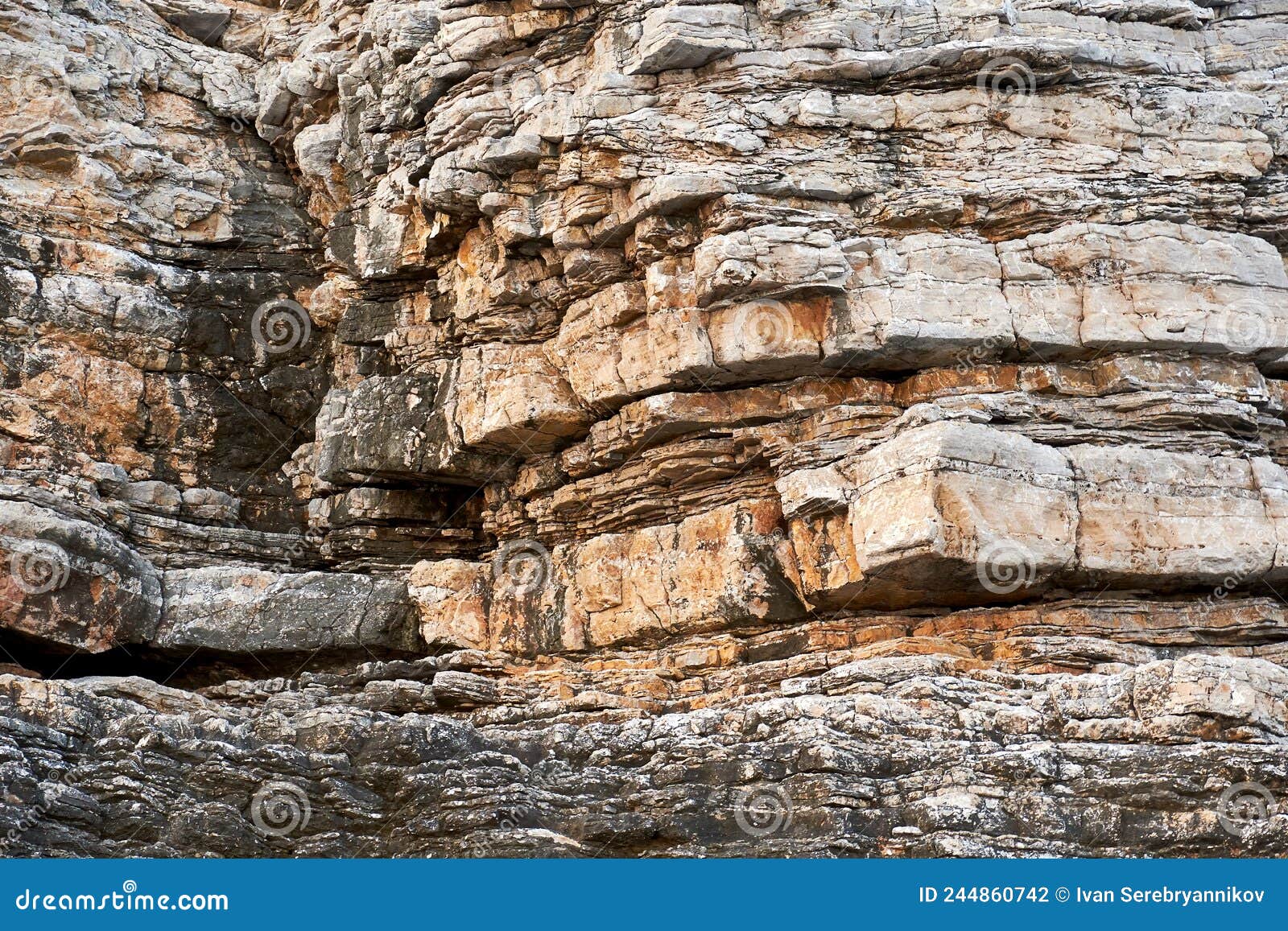 Texture of Sharp Mountain Stones on a Steep Cliff Stock Photo - Image ...