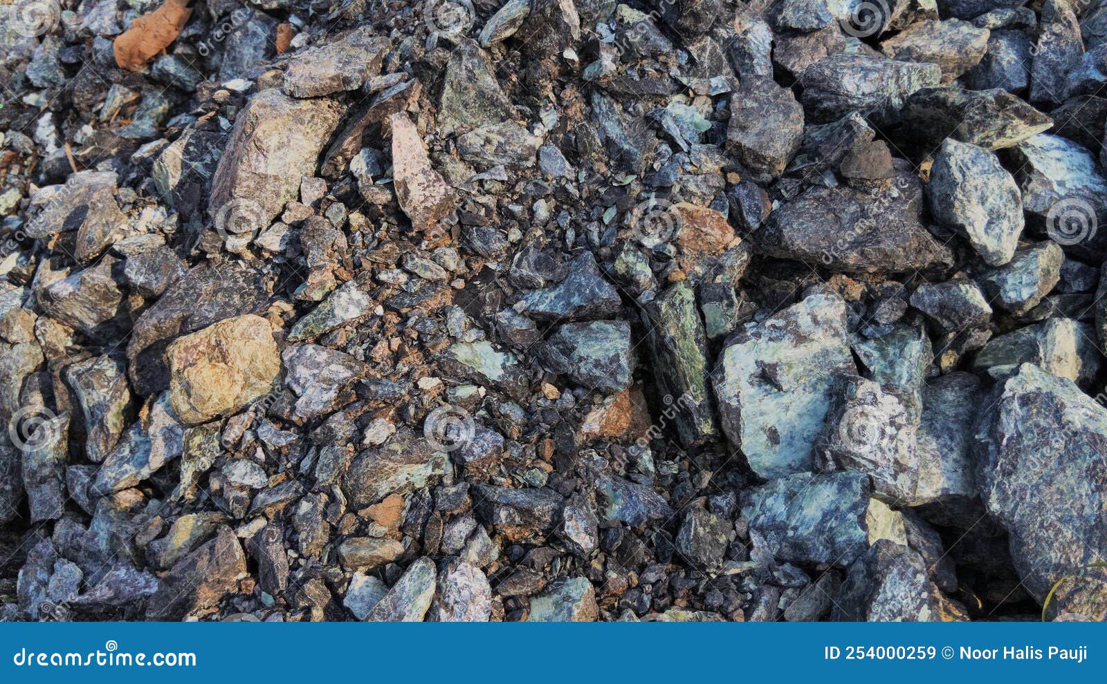 Texture of Sharp Stones in the Yard with an Angle from Above Stock ...