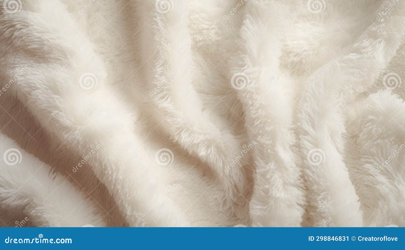 Texture of Sherpa White Fabric Made from Cotton Stock Illustration ...