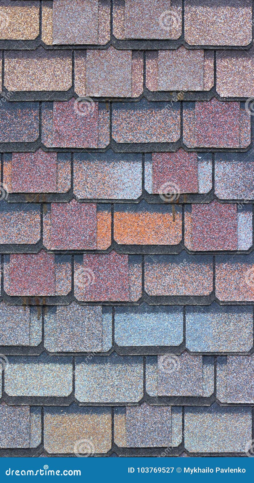 The Texture of the Shingles is Close-up. Roofing Material Stock Image ...