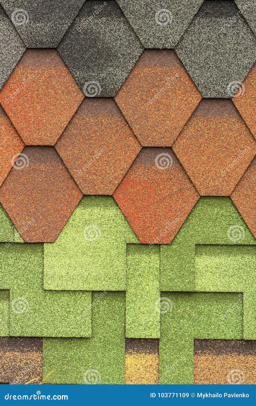 The Texture of the Shingles is Close-up. Roofing Material Stock Image ...