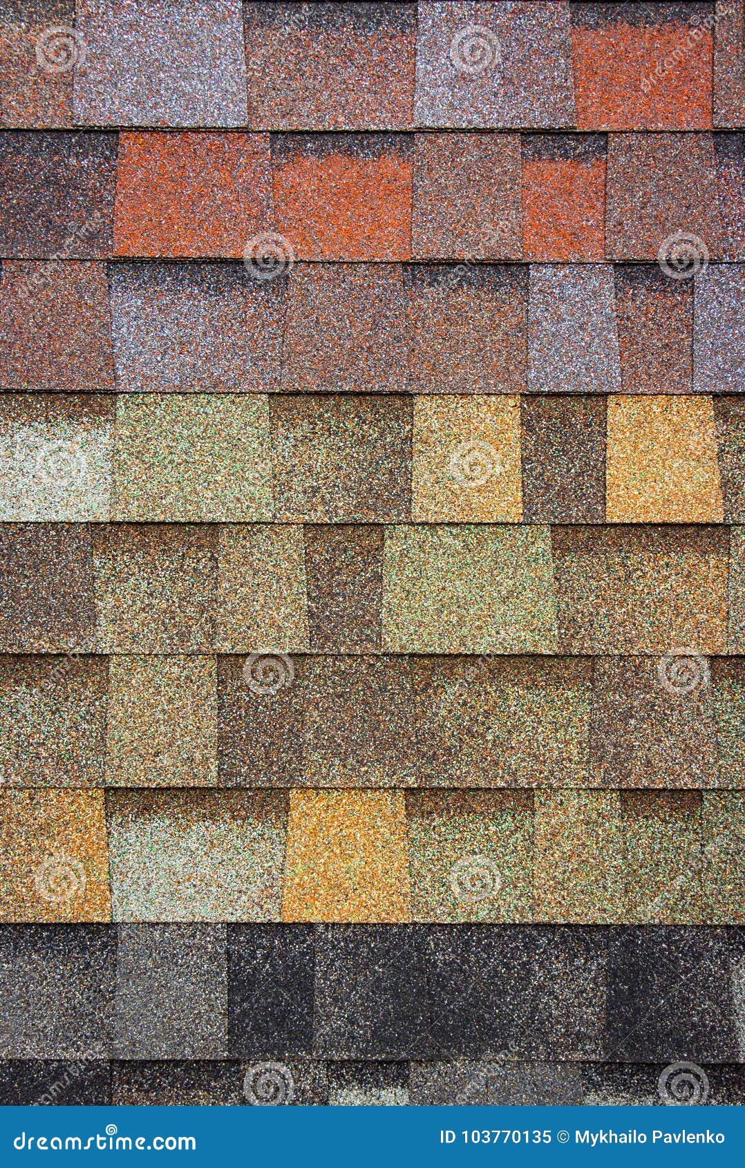 The Texture of the Shingles is Close-up. Roofing Material Stock Image ...