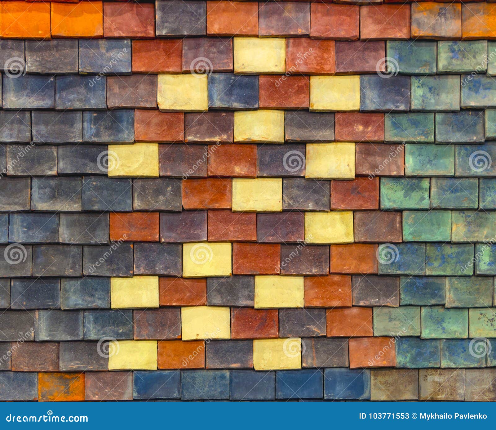 The Texture of the Shingles is Close-up. Roofing Material Stock Image ...