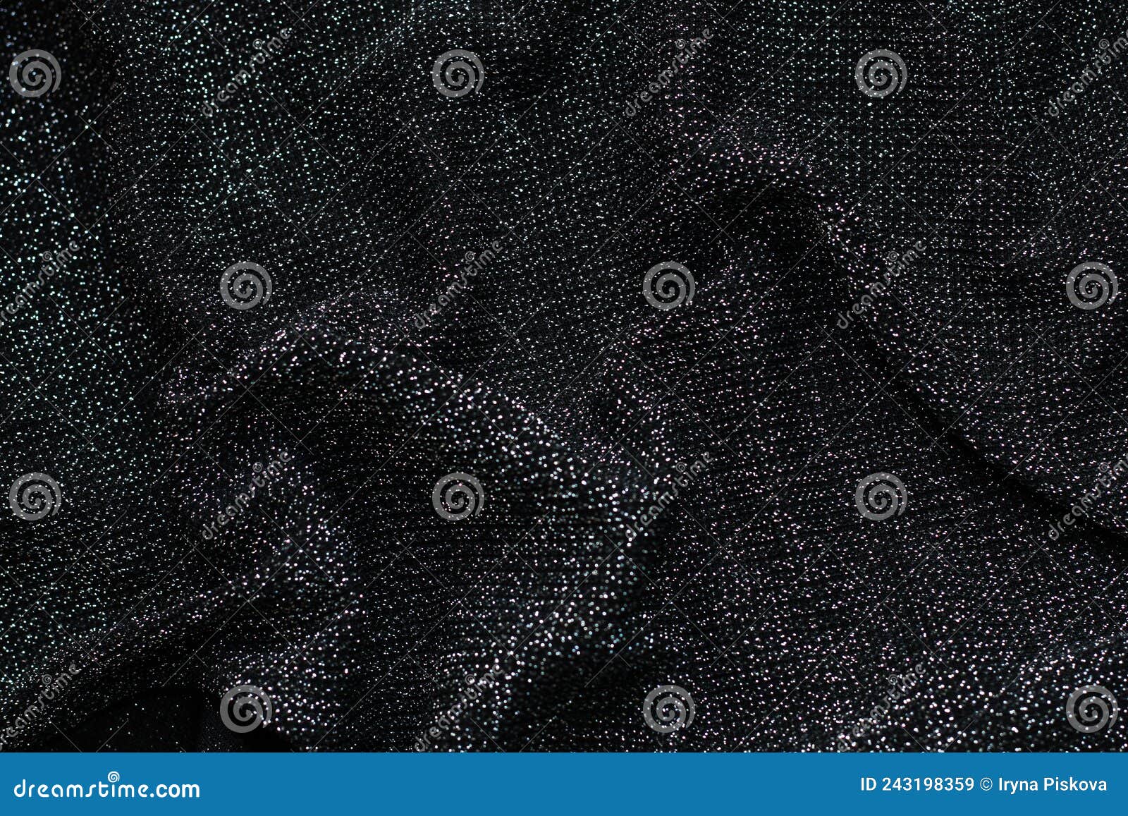 Texture of Shiny Lurex Fabric Silver and Black Color. Stock Image ...