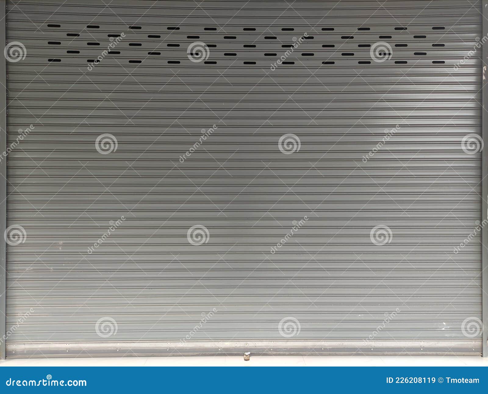 Texture of the Shutter Door. Closed Door Shop. Stock Image - Image of ...
