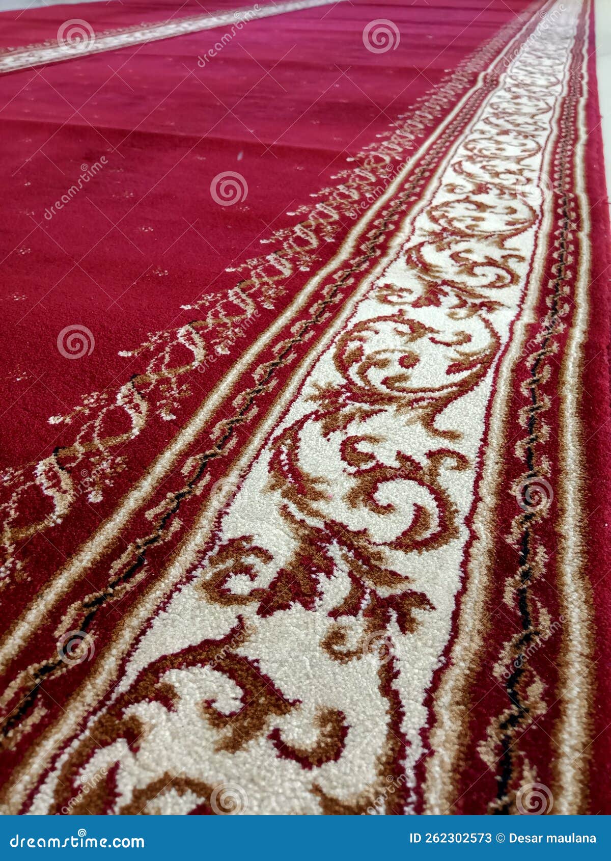 The Texture of the Side of the Mosque S Prayer Mat is Maroon in Color ...