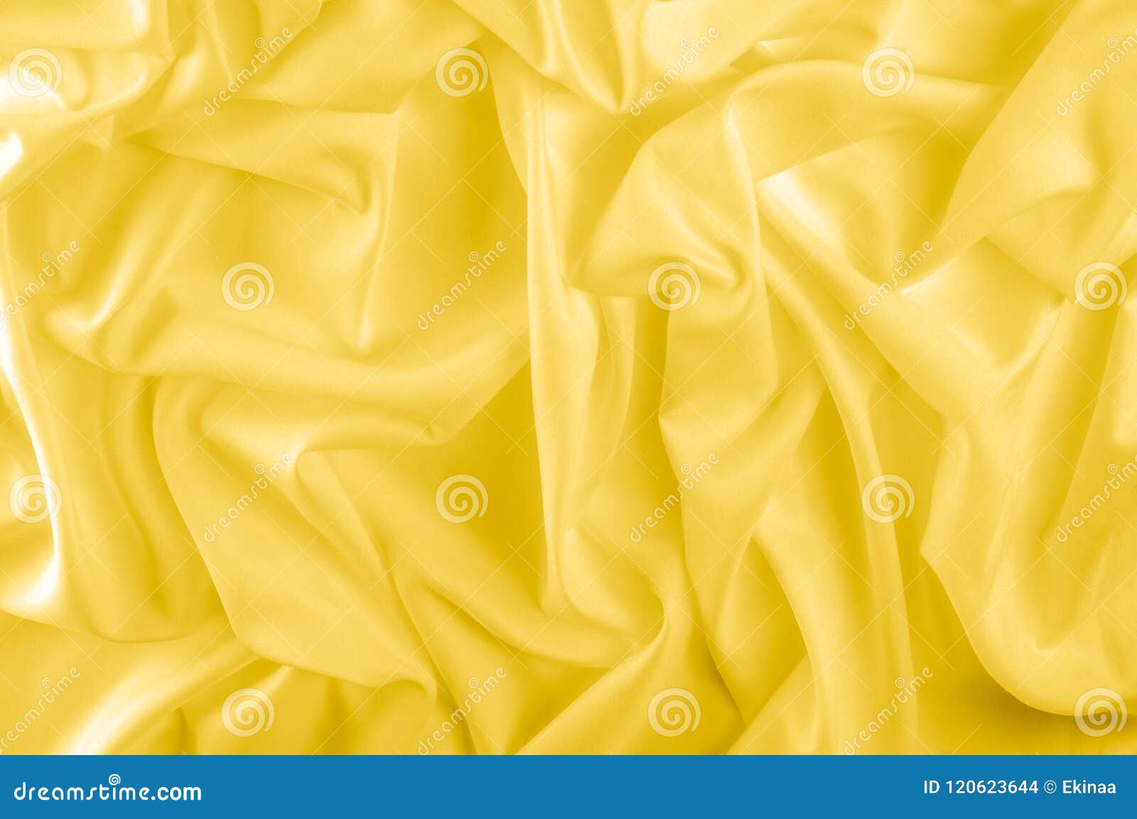 Texture. Silk Fabric - Yellow Stock Photo - Image of abstract, fold ...