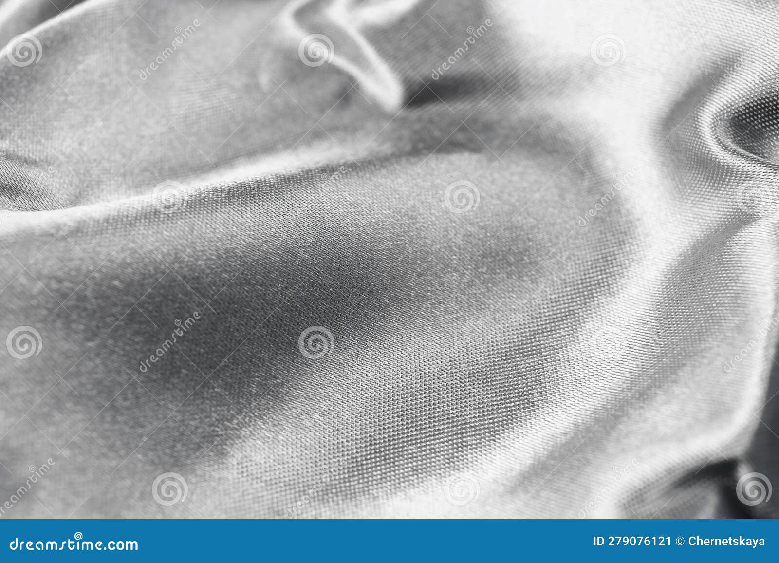 Texture of Silver Fabric As Background, Closeup Stock Image - Image of ...