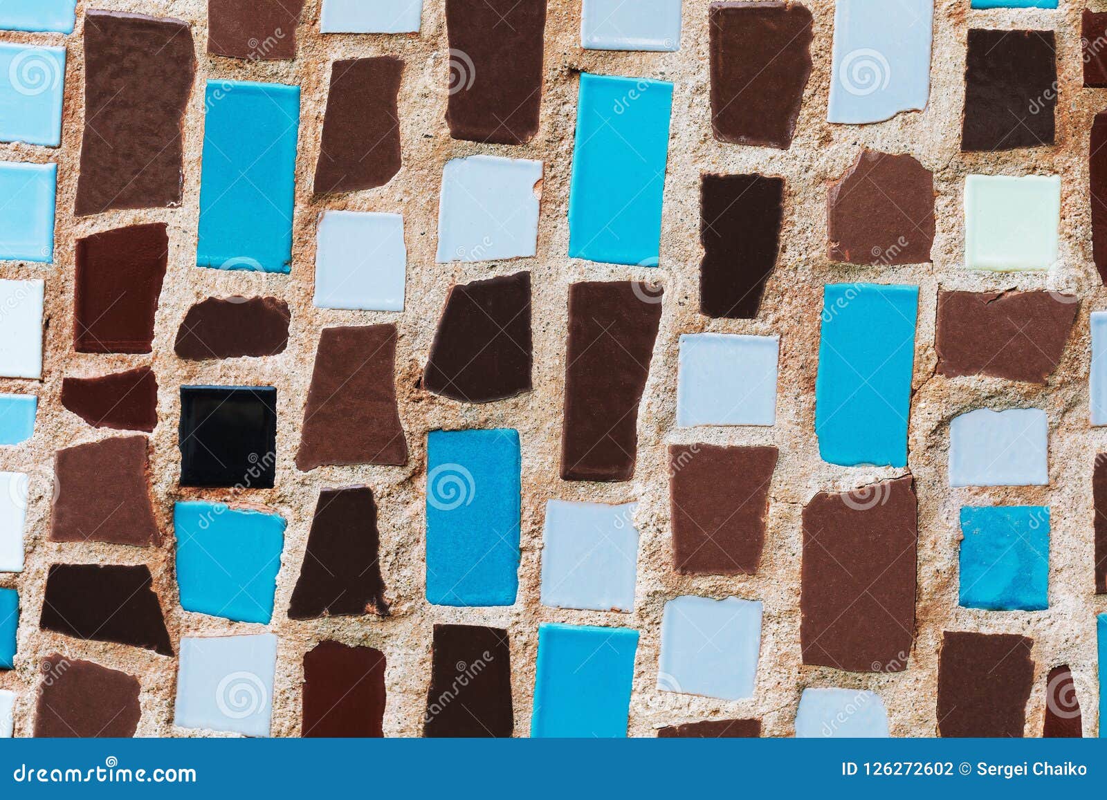 Texture of Small Ceramic Tiles of Different Colors Stock Photo - Image ...