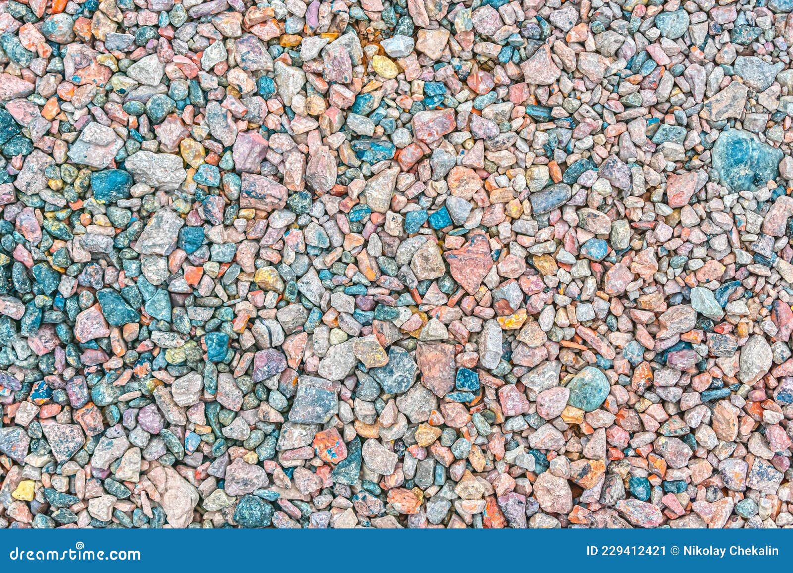 The Texture of Small Crushed Stone of Different Colors Stock Image ...