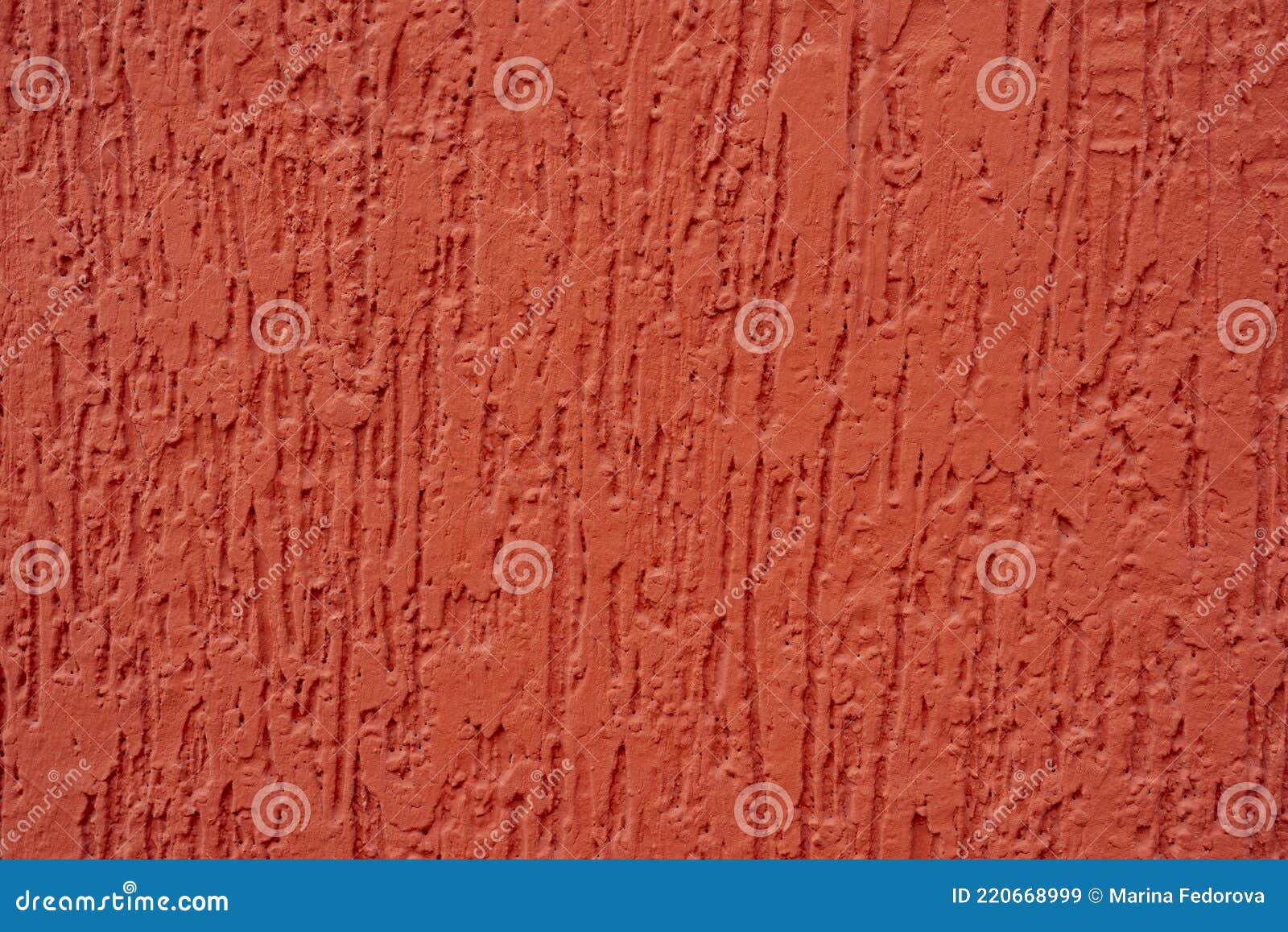 Texture of a Smooth Red Concrete Wall with Cracks As a Background or ...
