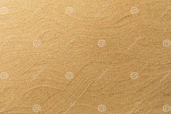 The Texture of the Smooth Surface of Fine-grained Sand Stock Image ...