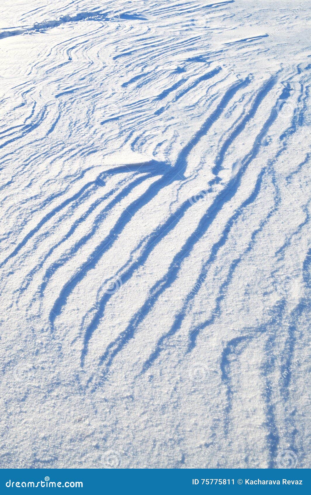 The Texture of the Snow Surface Stock Image - Image of ground ...