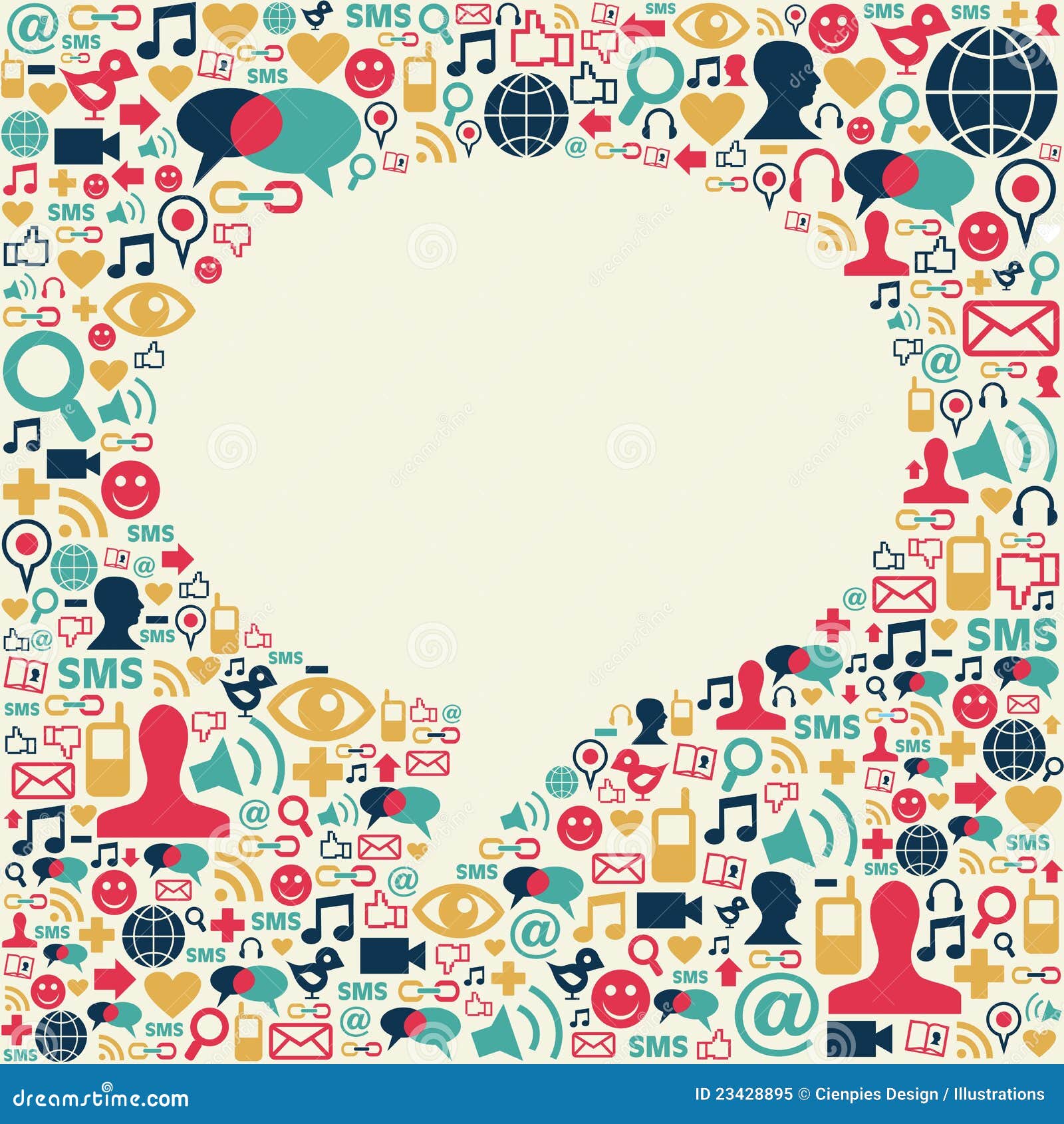 Texture Sociale De Bulle De La Parole De Medias Illustration de Vecteur ...