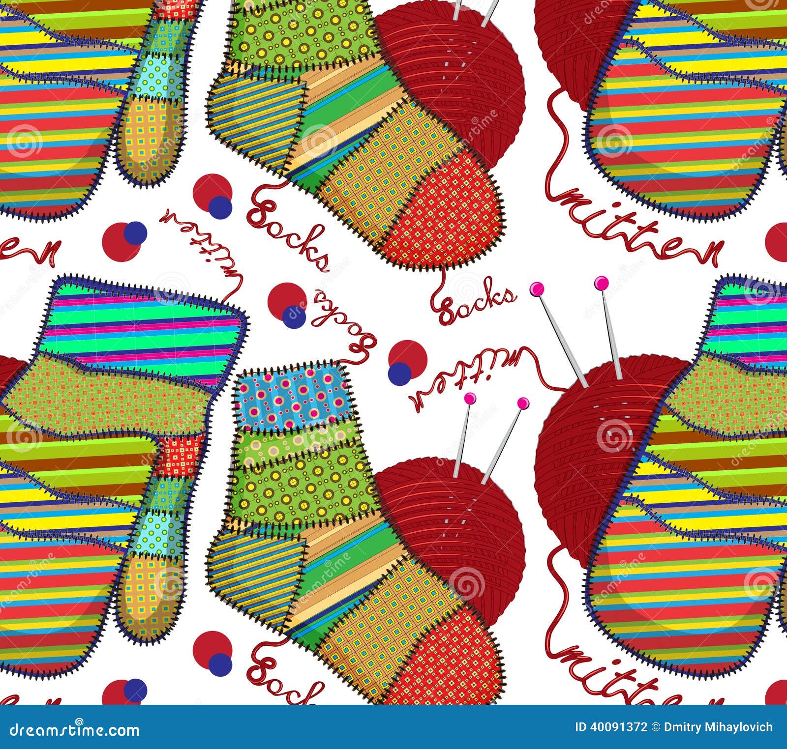 Texture sock stock vector. Illustration of gloves, thread - 40091372