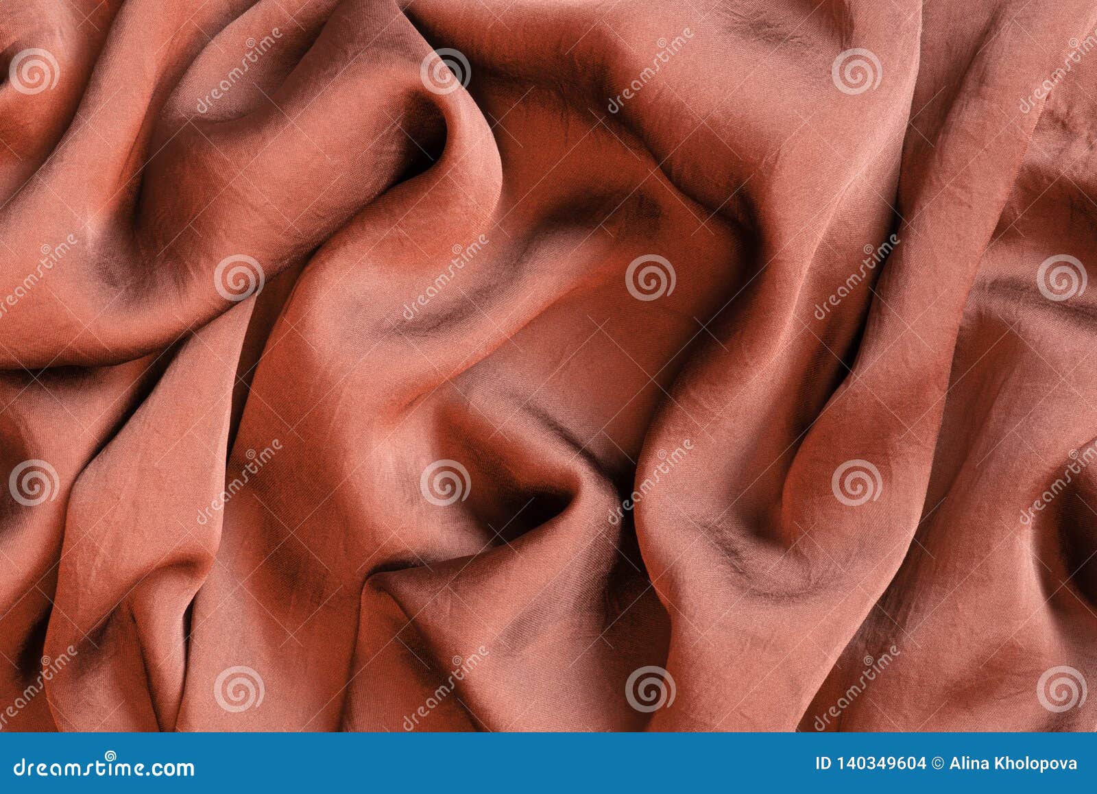 Texture of Soft and Shiny Coral Silk Stock Photo - Image of rich, satin ...