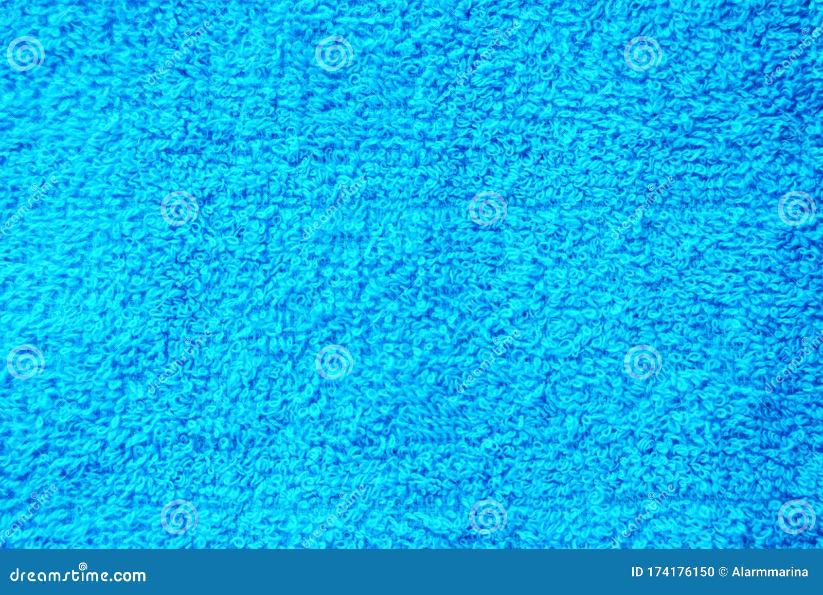 The Texture of a Soft Terry Cloth is Blue. Stock Photo - Image of ...