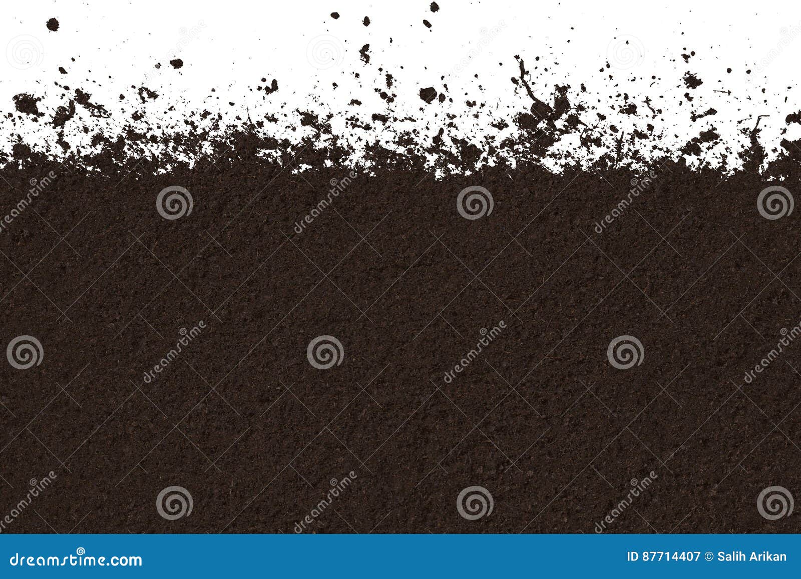 Texture of Soil Isolated on White Background Stock Image - Image of ...