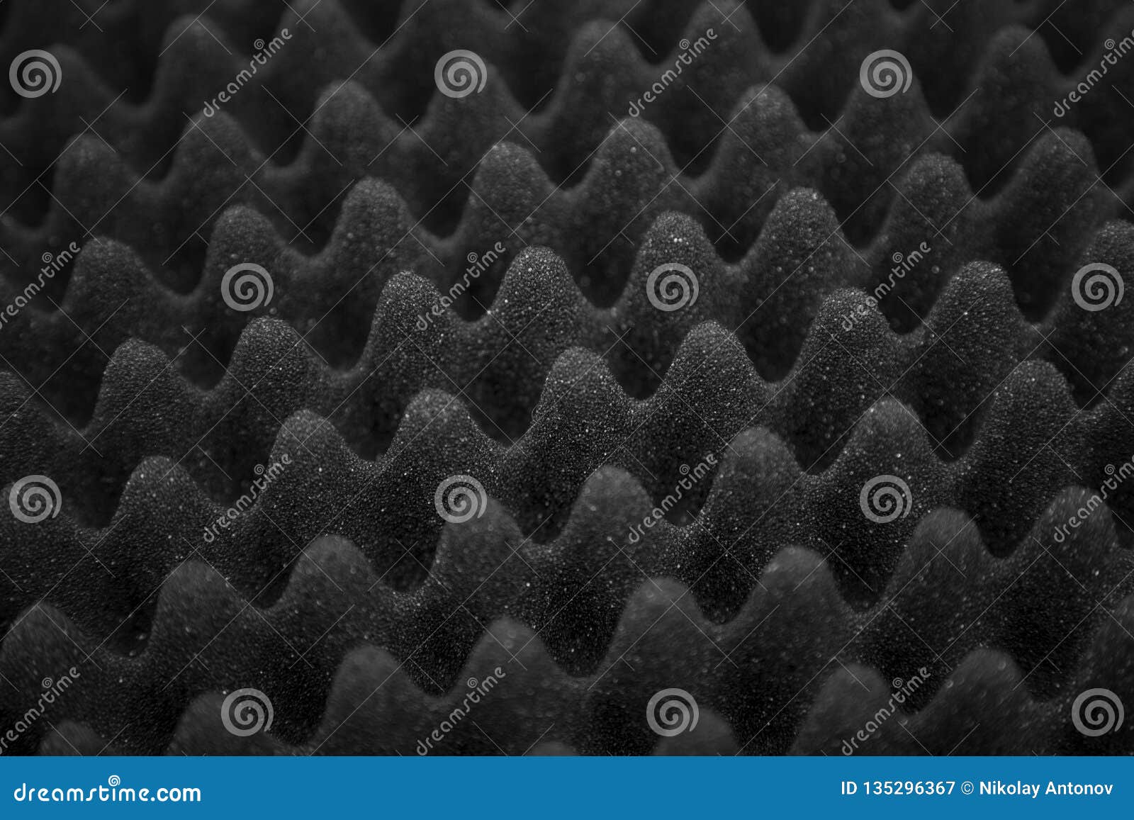Texture Soundproof Panel of Polyurethane Foam. Abstract Black Rubber ...