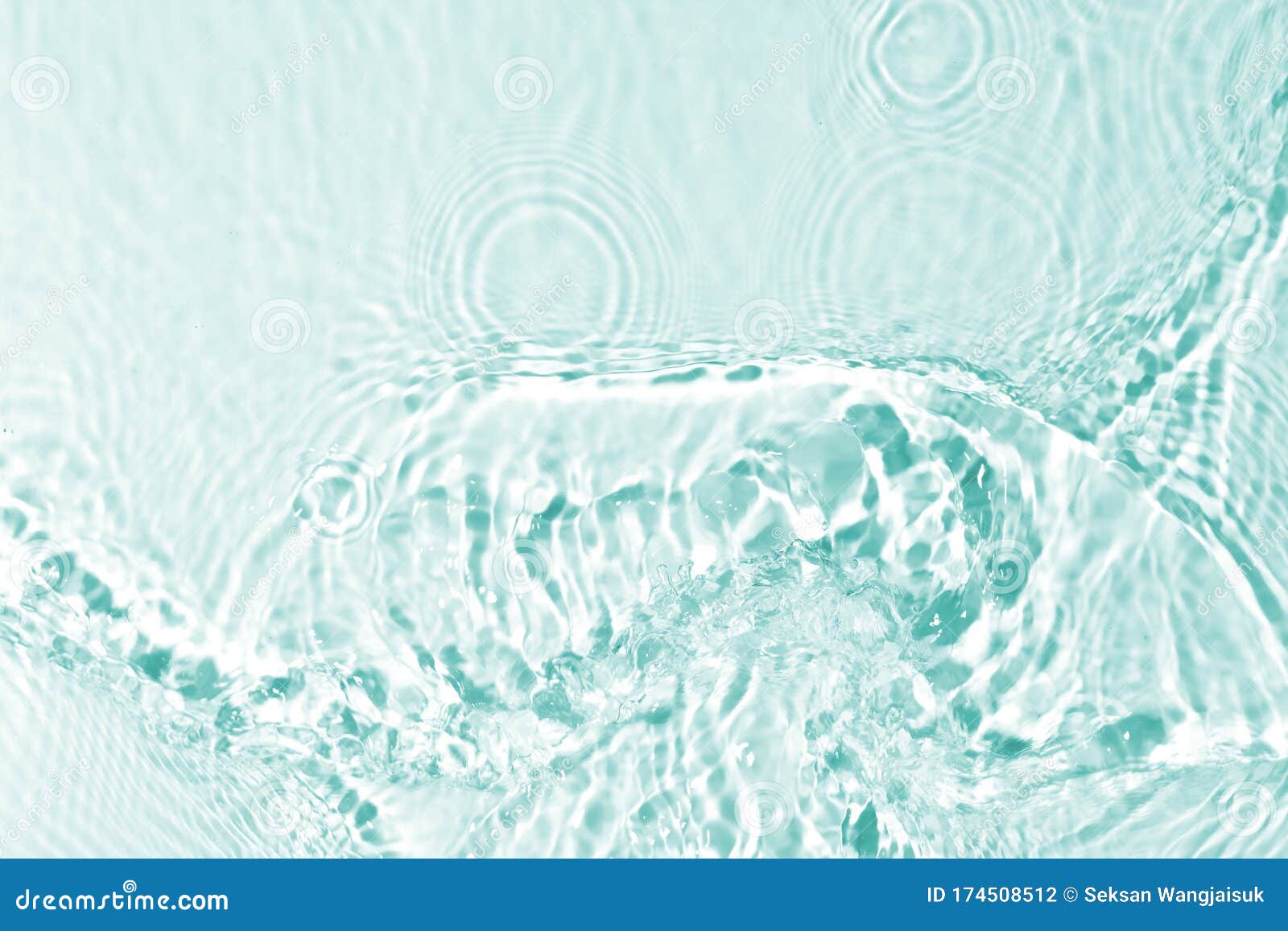 Texture of Splashing Water on Blue Background Stock Photo - Image of ...