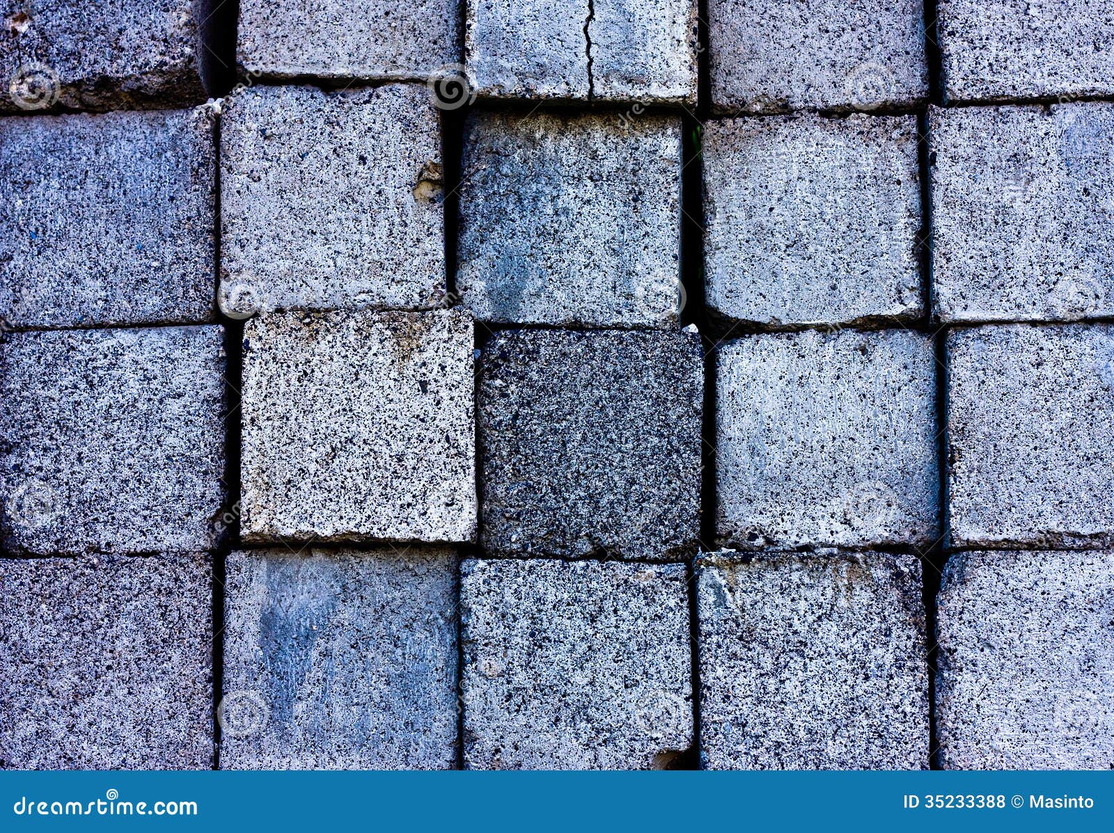 Texture of Square Granite Blocks Stock Photo - Image of dirty ...