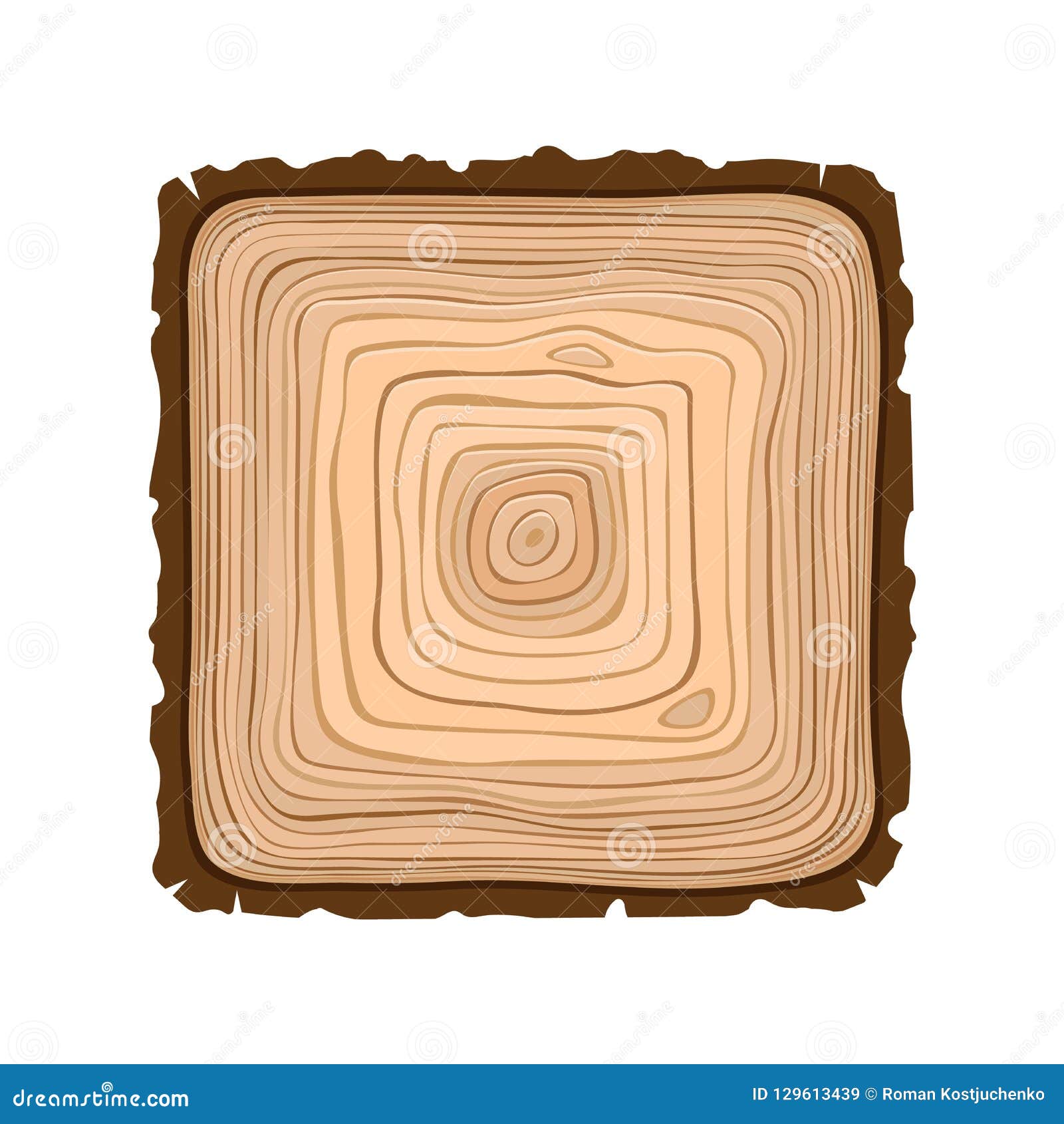 Texture of Square Sawn Wood Brown Object Vector Stock Vector ...