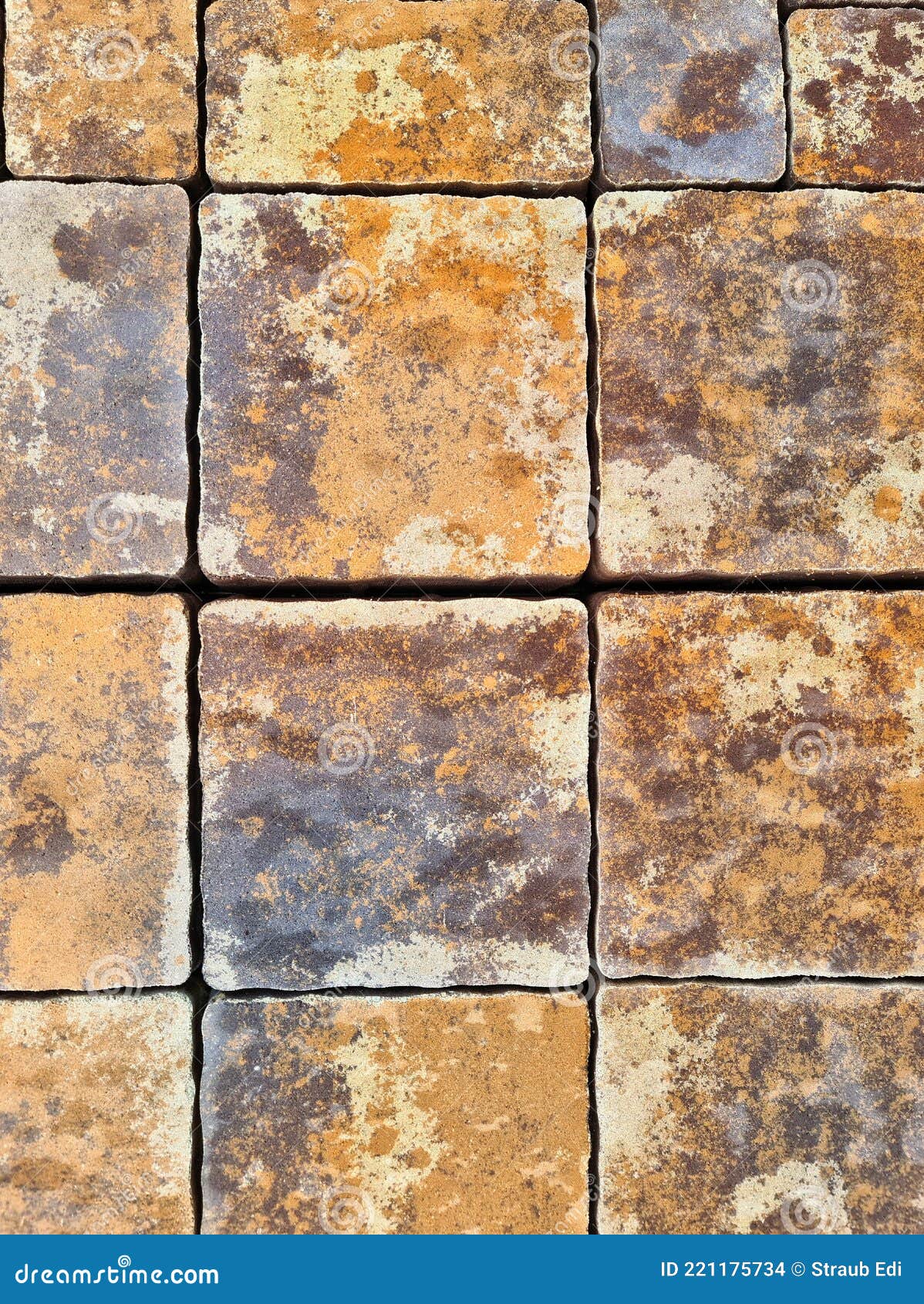 Texture of Square Stones for Pavement Stock Photo - Image of ...