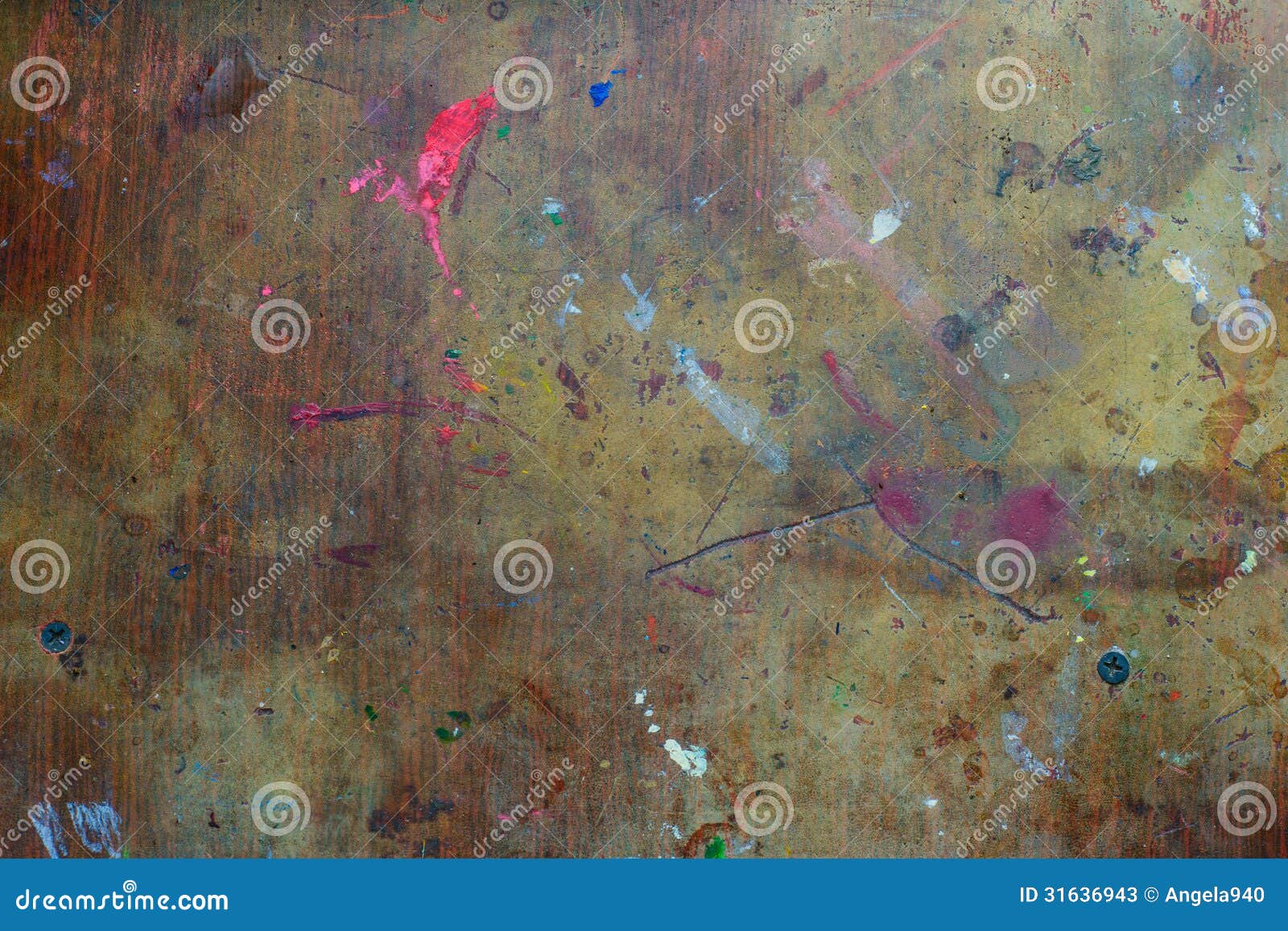Texture of stained table stock image. Image of artist - 31636943