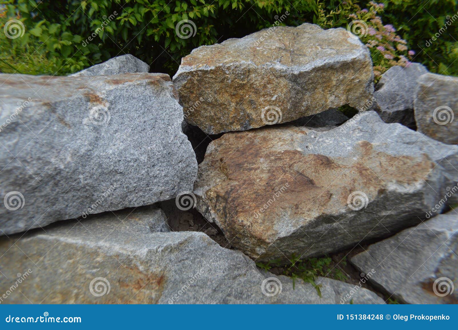 The Texture of the Stone of Different Textures and Sizes Stock Photo ...