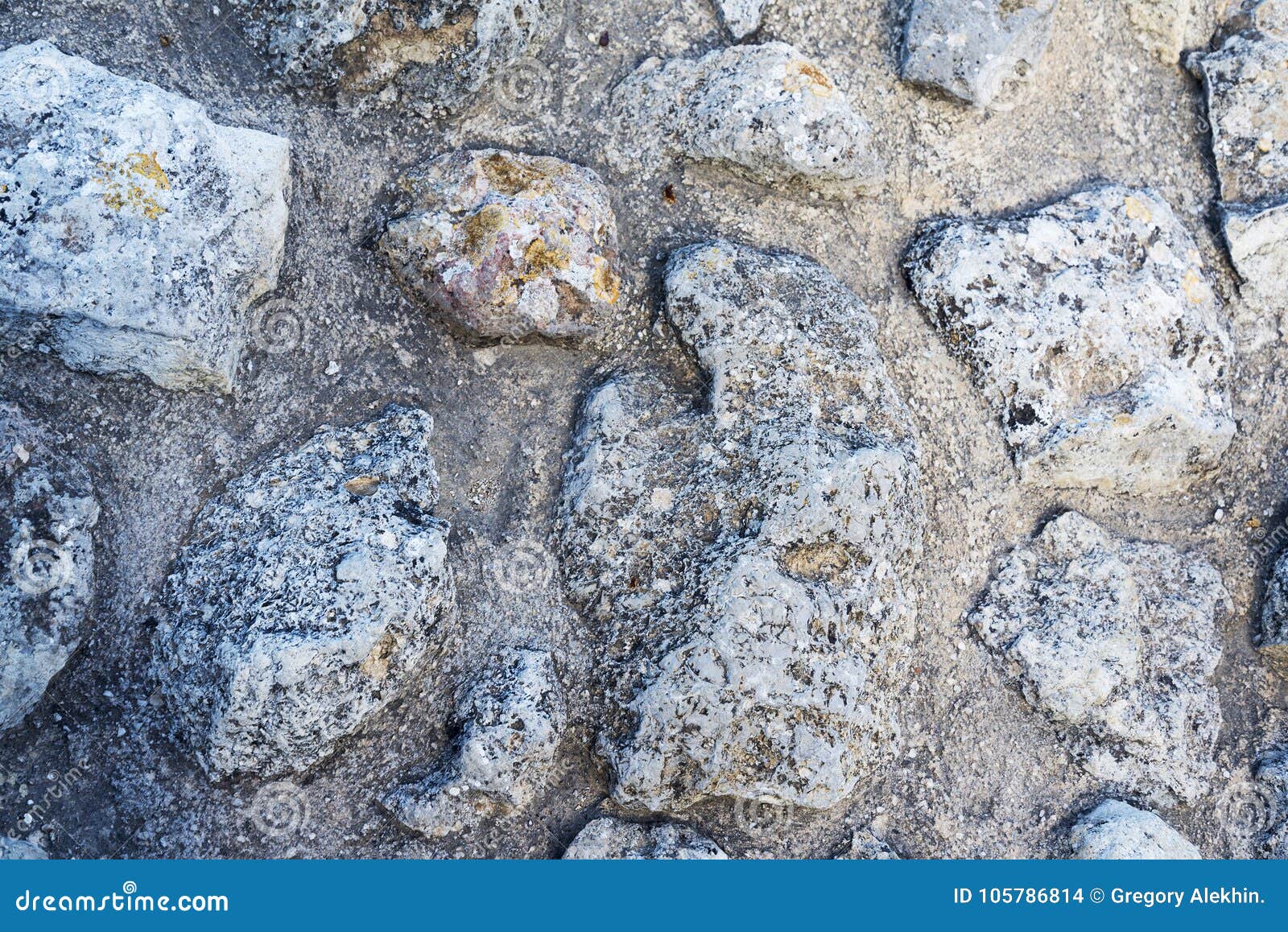 The Texture of the Stone Fence. Stock Photo - Image of frame, ancient ...