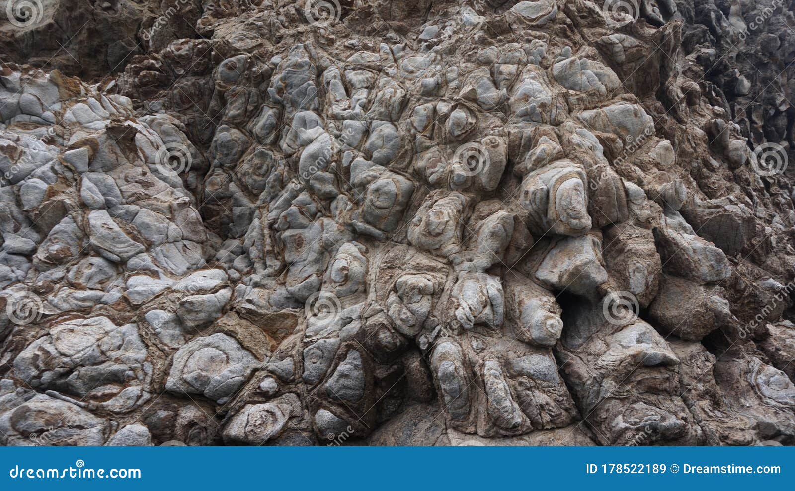 Texture Stone Stone Island in the Sea Stock Image - Image of seangray ...