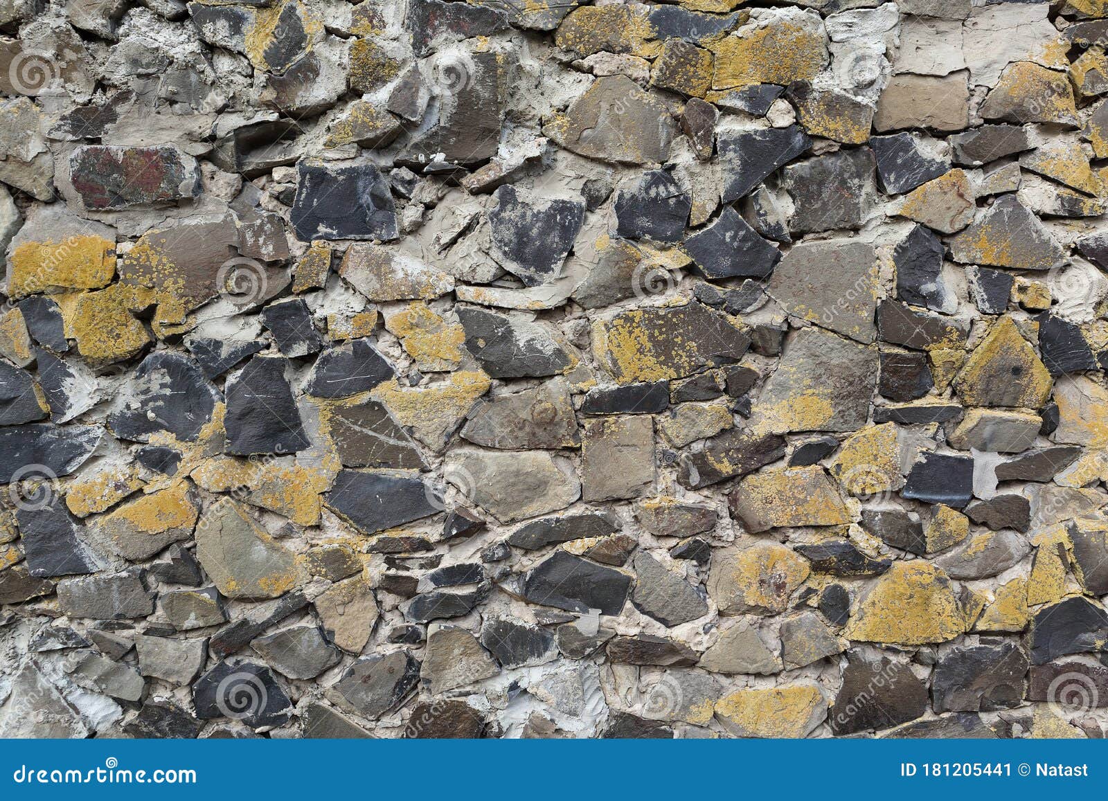 Wall made of stone stock image. Image of gray, building - 181205441