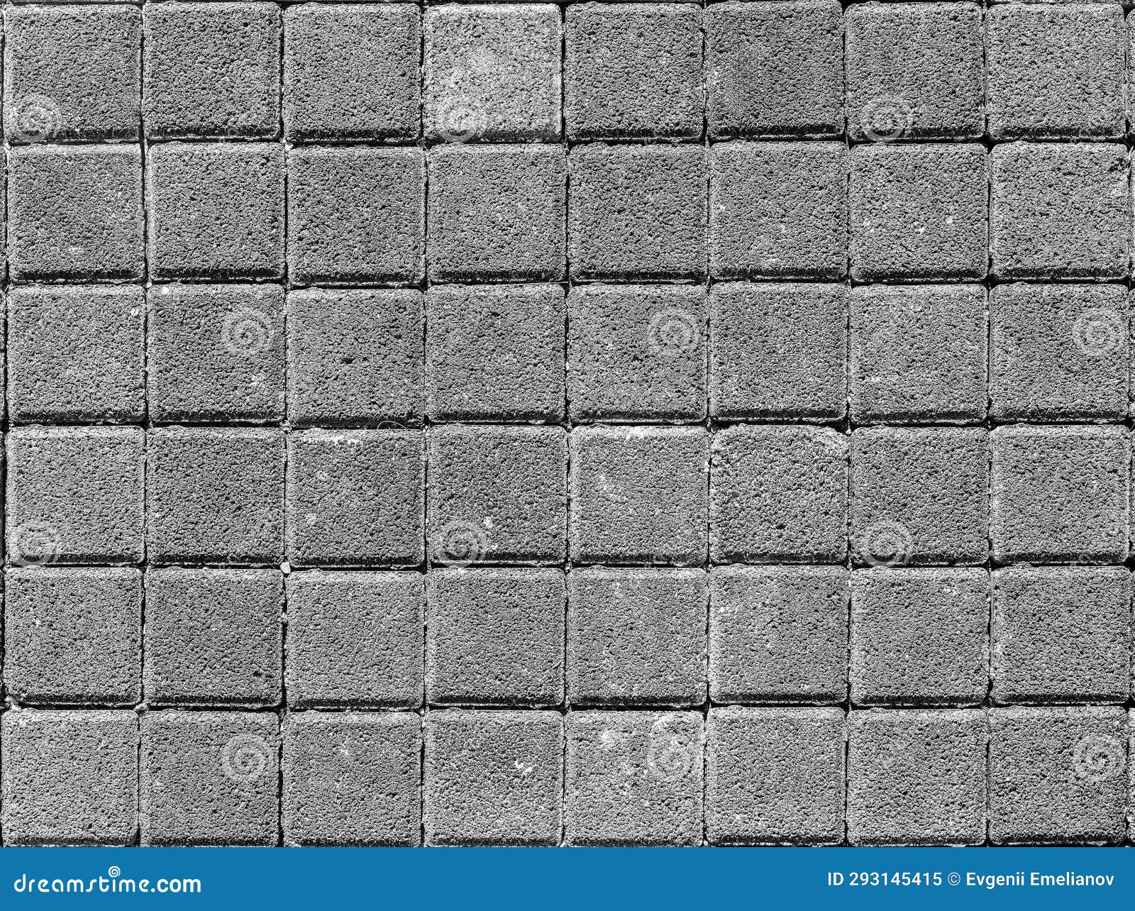 The Texture of a Stone Monotonous Pavement. Top View. Abstract ...