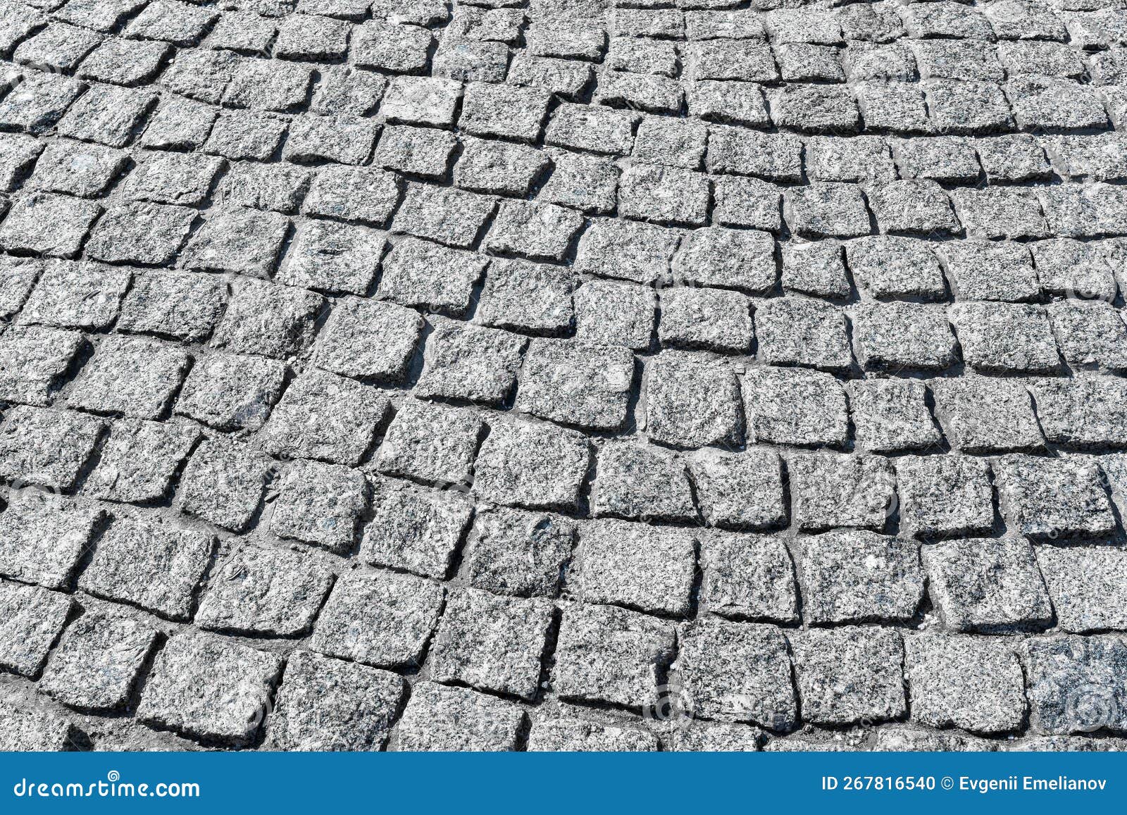 The Texture of a Stone Old Pavement with a Perspective. Stock Photo ...